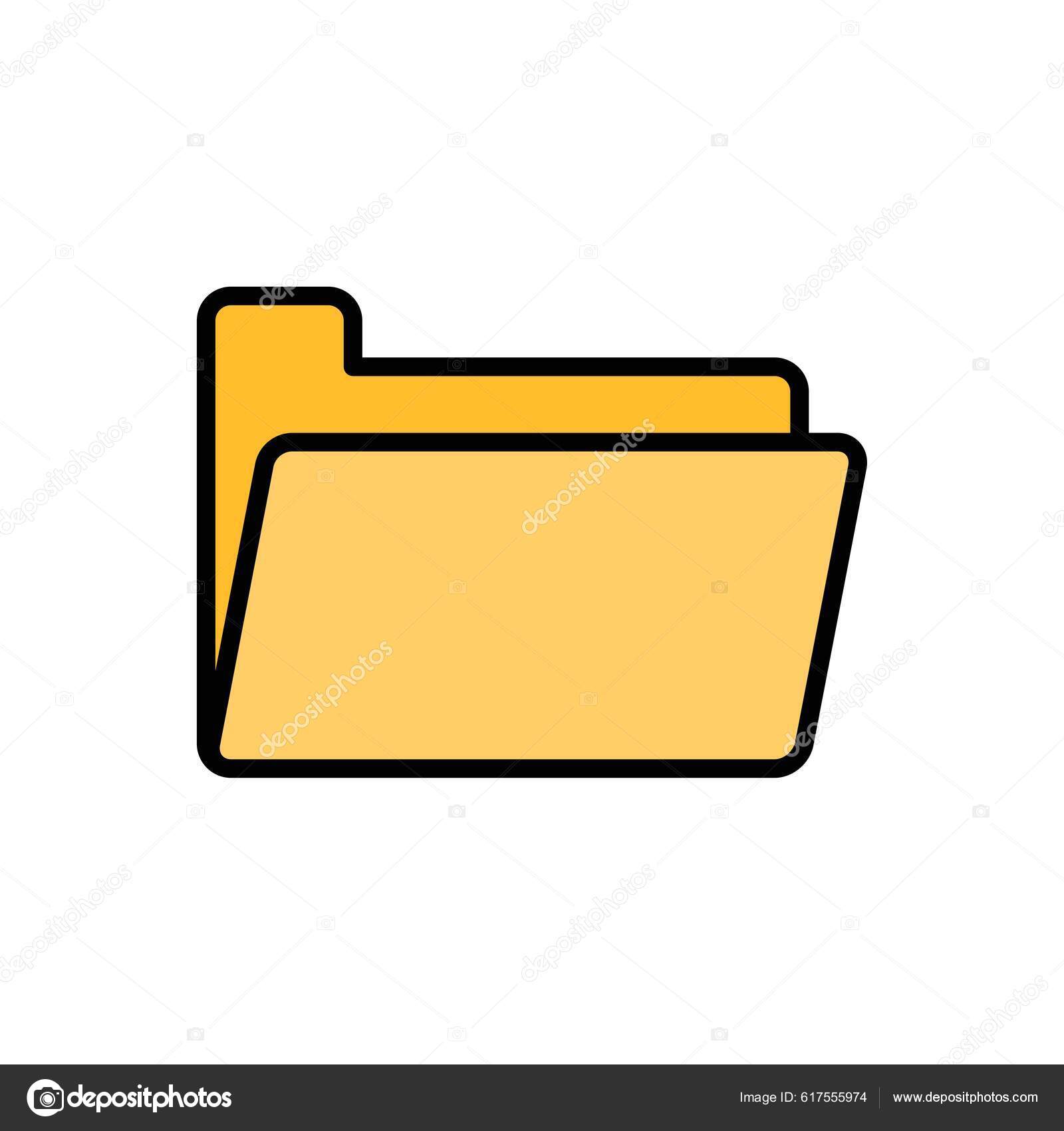 Ordner Icon Vektor Design Vorlagen Isoliert Auf Weißem Hintergrund ...