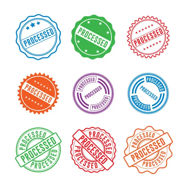 Vectores de Sello procesado, imágenes vectoriales | Depositphotos