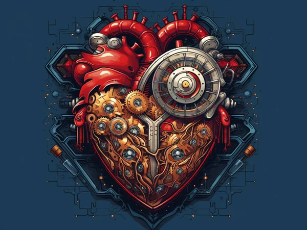 Clockwork Heart Drawing