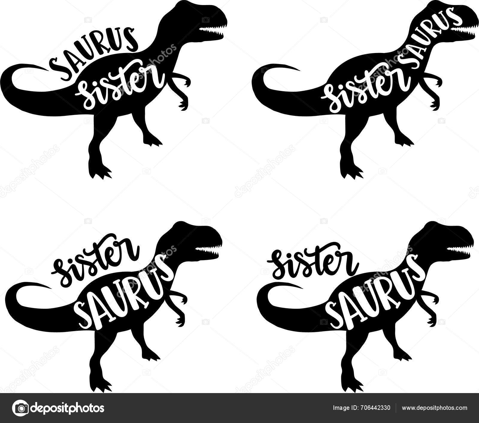 Styles Sister Saurus Family Saurus Matching Family Dinosaur Saurus ...