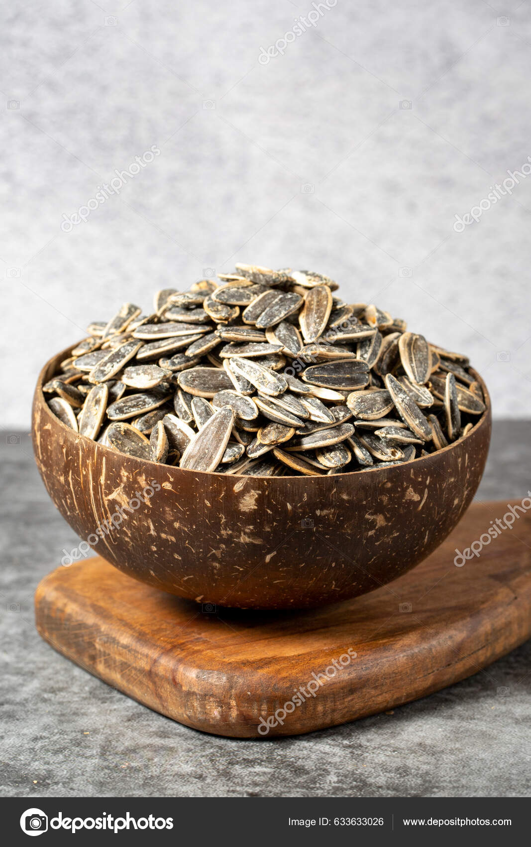 Shelled Sunflower Seeds Dark Background Salted Sunflower Seeds Coconut ...