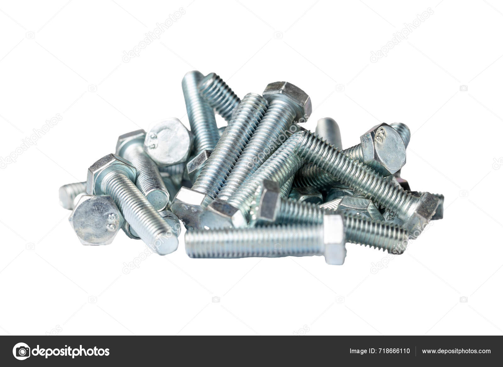 Hexagon Bolt Hex Bolt White Background — Stock Photo © enezselvi #718666110