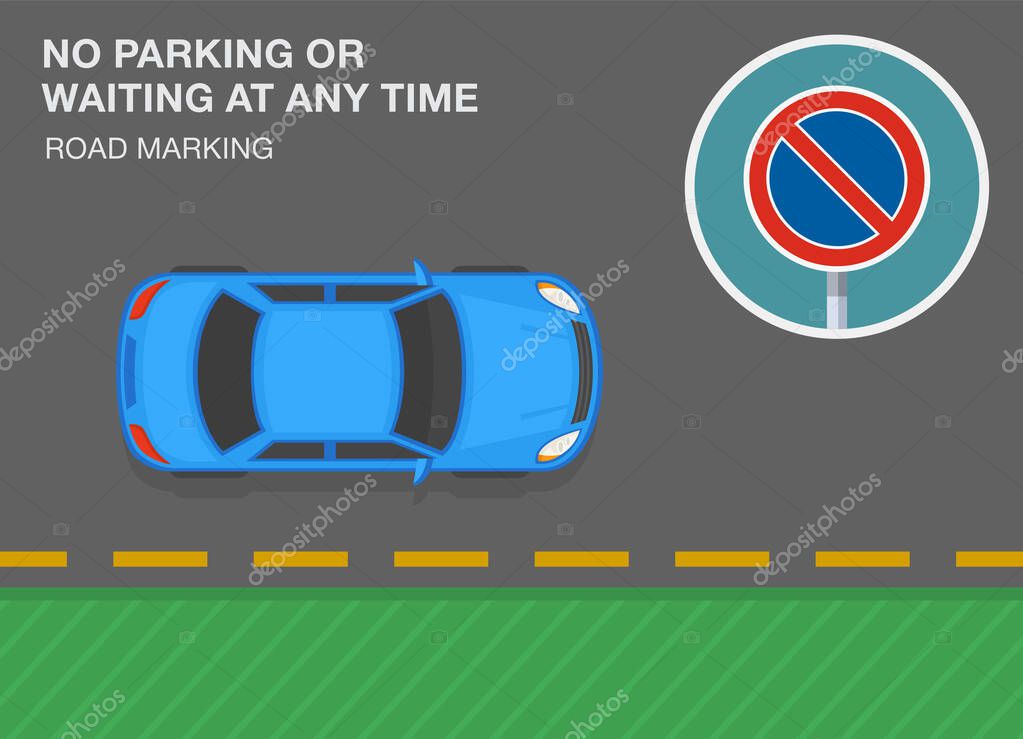 Consejos de conducción seguros y reglas de regulación del tráfico. "No ...
