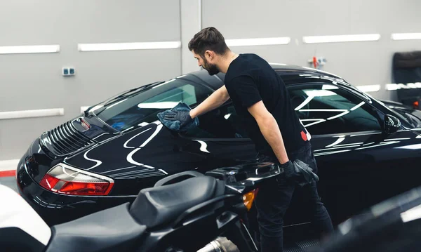 Ceramic Coating Application Process Performed Professional Car ...