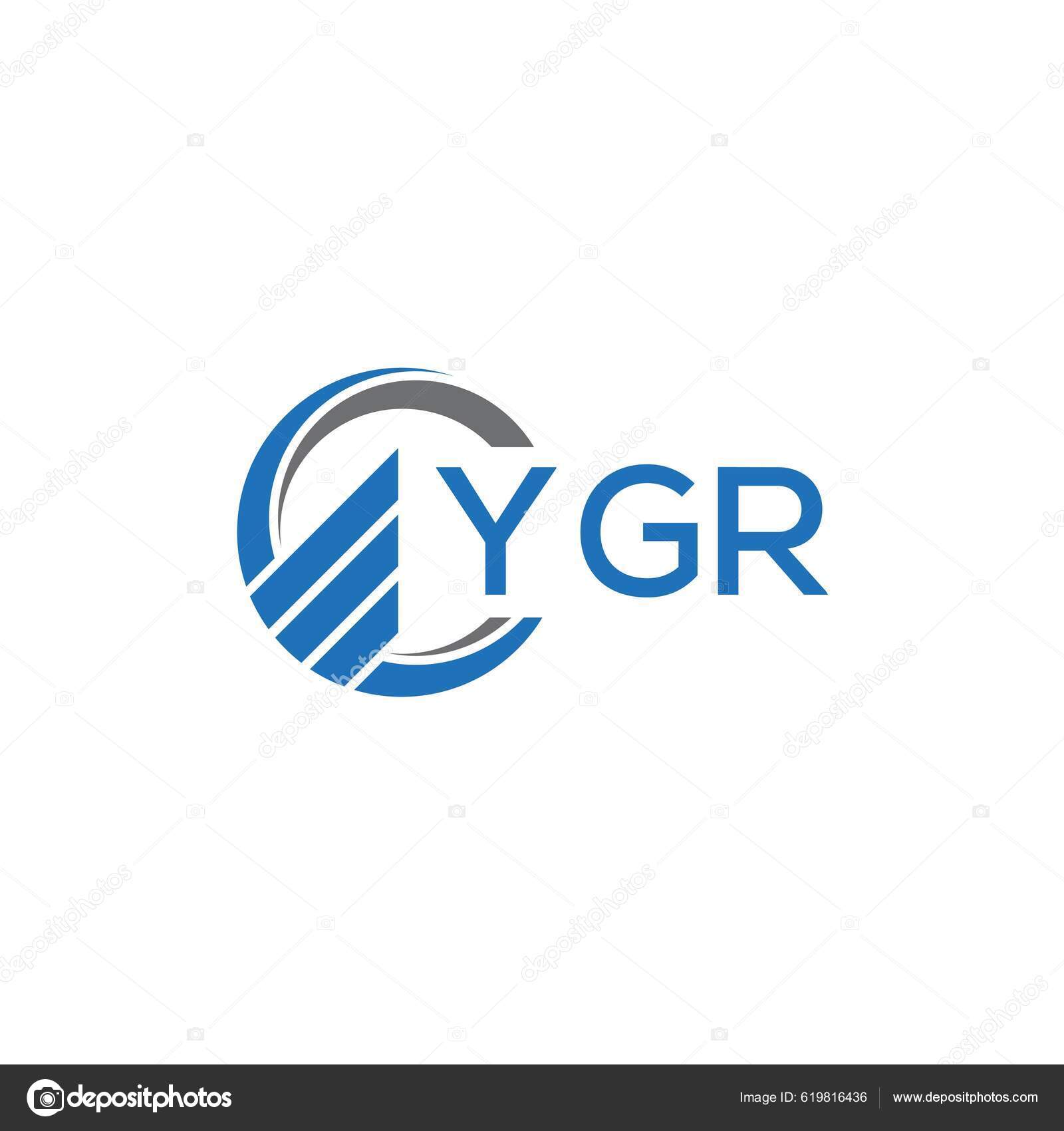 Ygr Flat Accounting Logo Design White Background Ygr Creative Initials ...