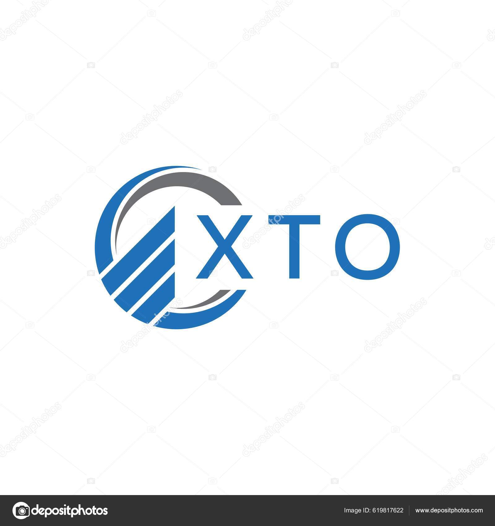 Xto Flat Accounting Logo Design White Background Xto Creative Initials ...