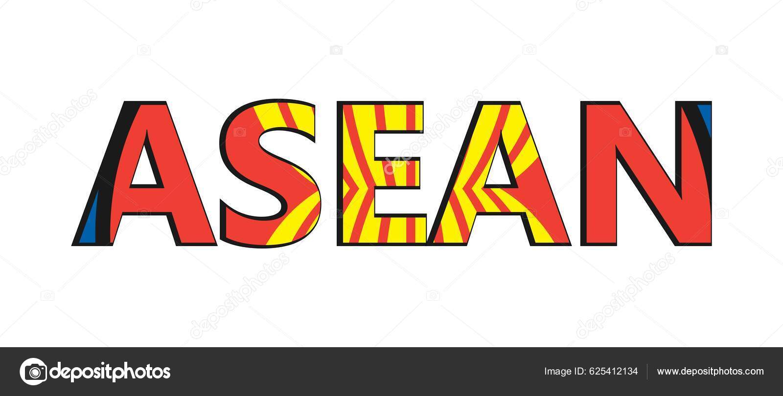 Ilustrasi Vektor Asean Logo Asean Summit Negara Negara Asean Vektor ...
