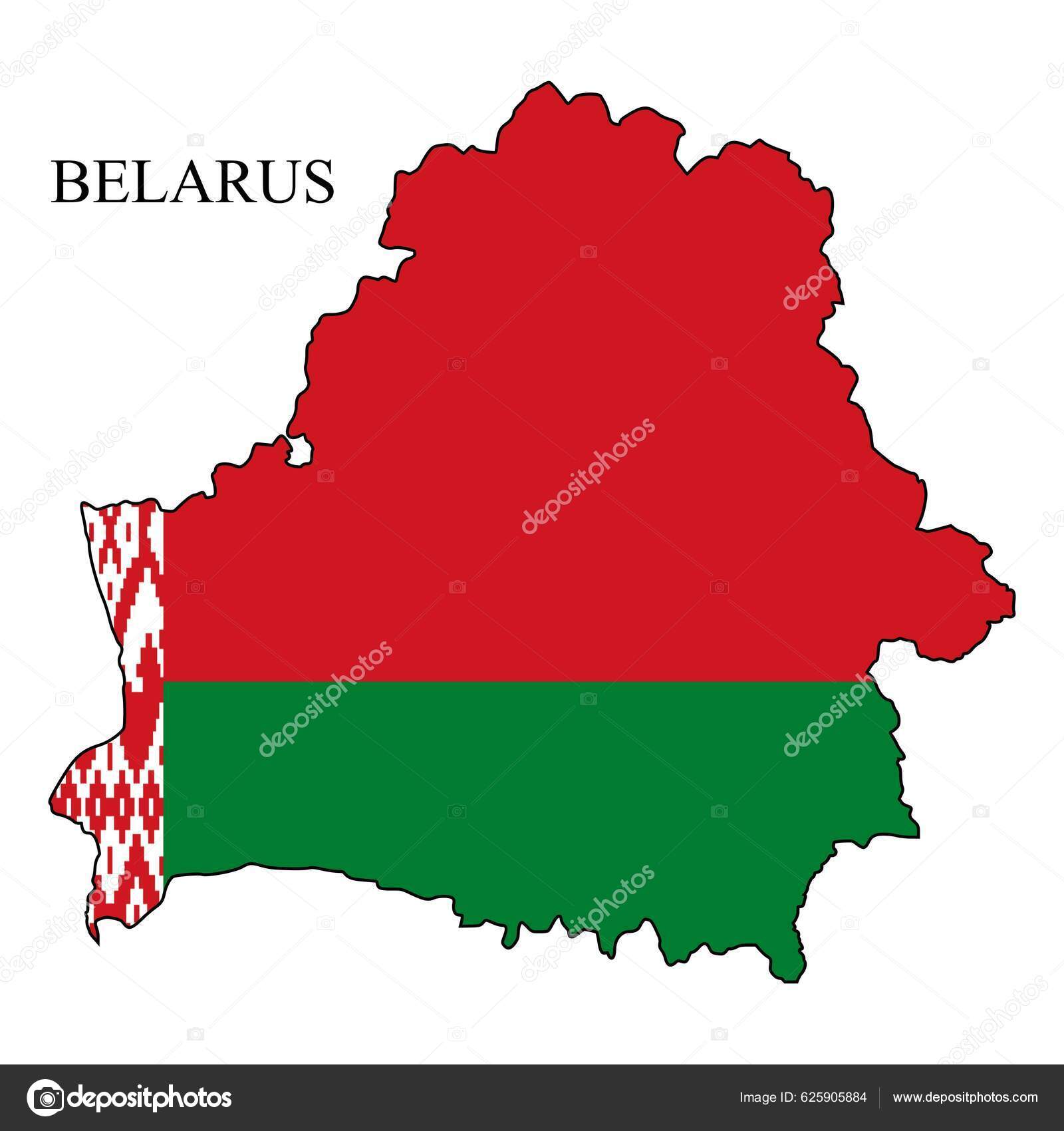 Belarus Map Vector Illustration Global Economy Famous Country Eastern ...