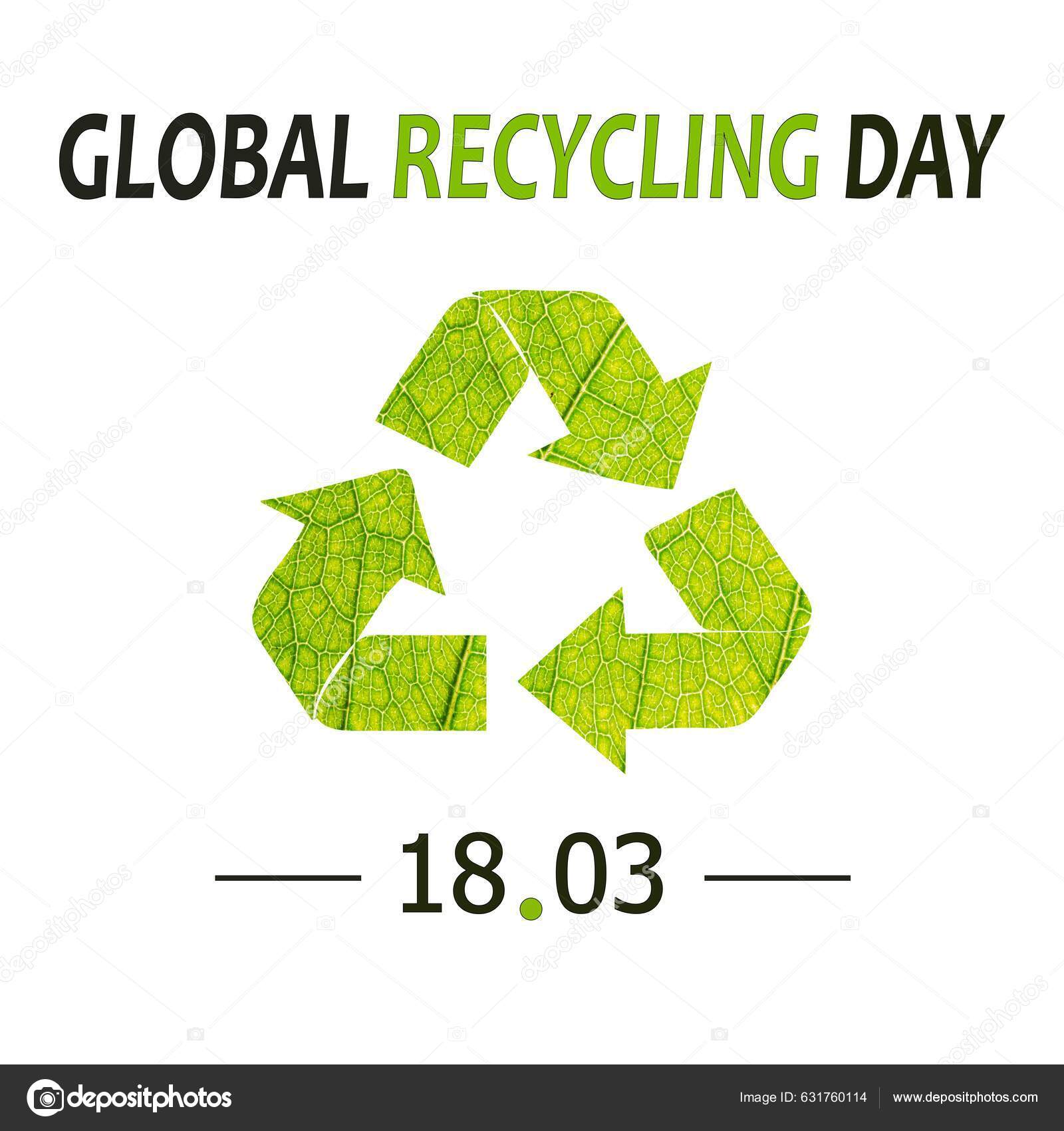Global Recycling Day Recycle Symbol March Stock Vector by ©DegreeStudio ...