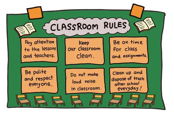 Reglas del aula para imprimir fotos de stock, imágenes de Reglas del ...