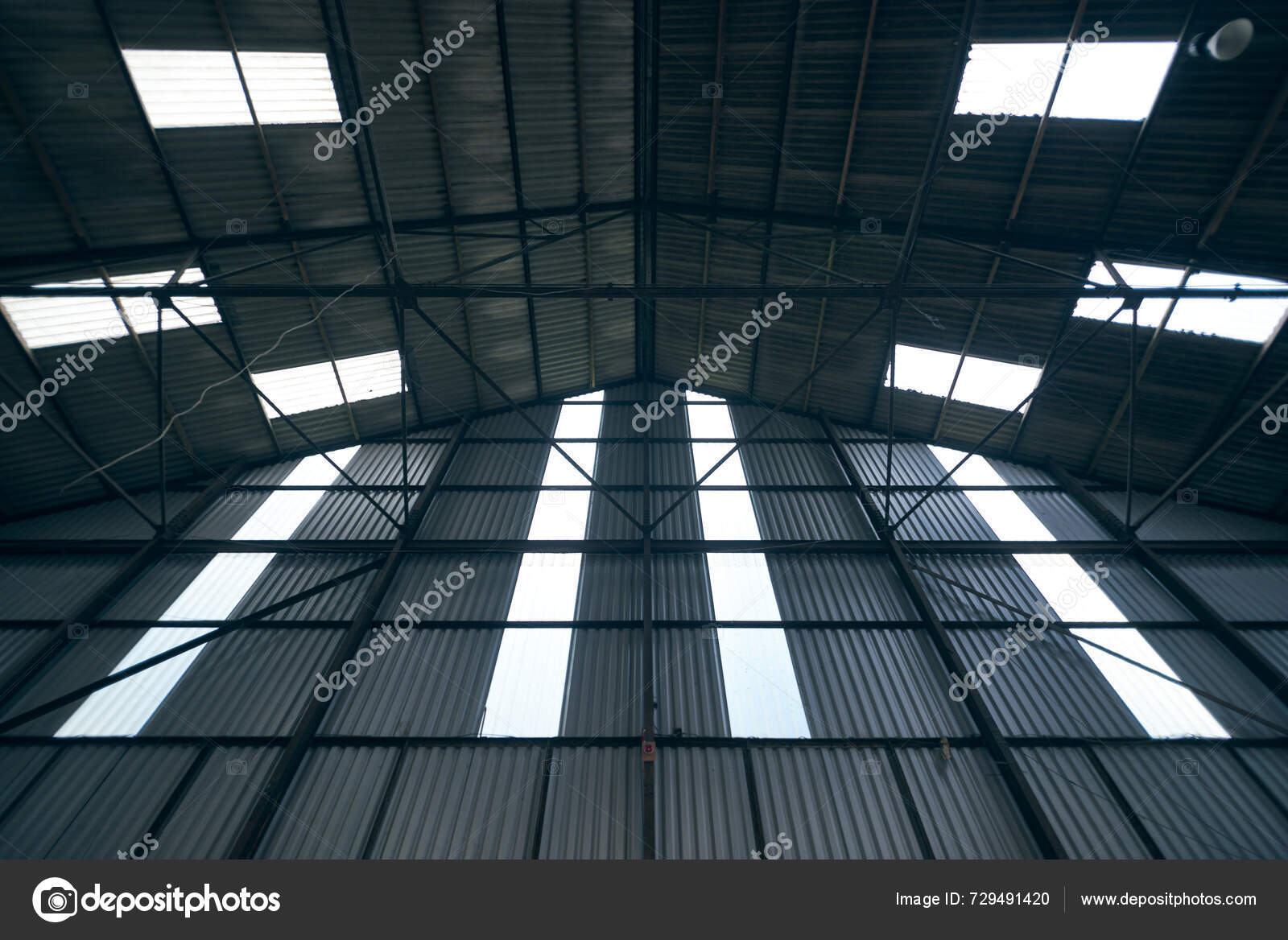 Industrial Warehouse Factory Windows Corrugated Metal Insulated Walls ...