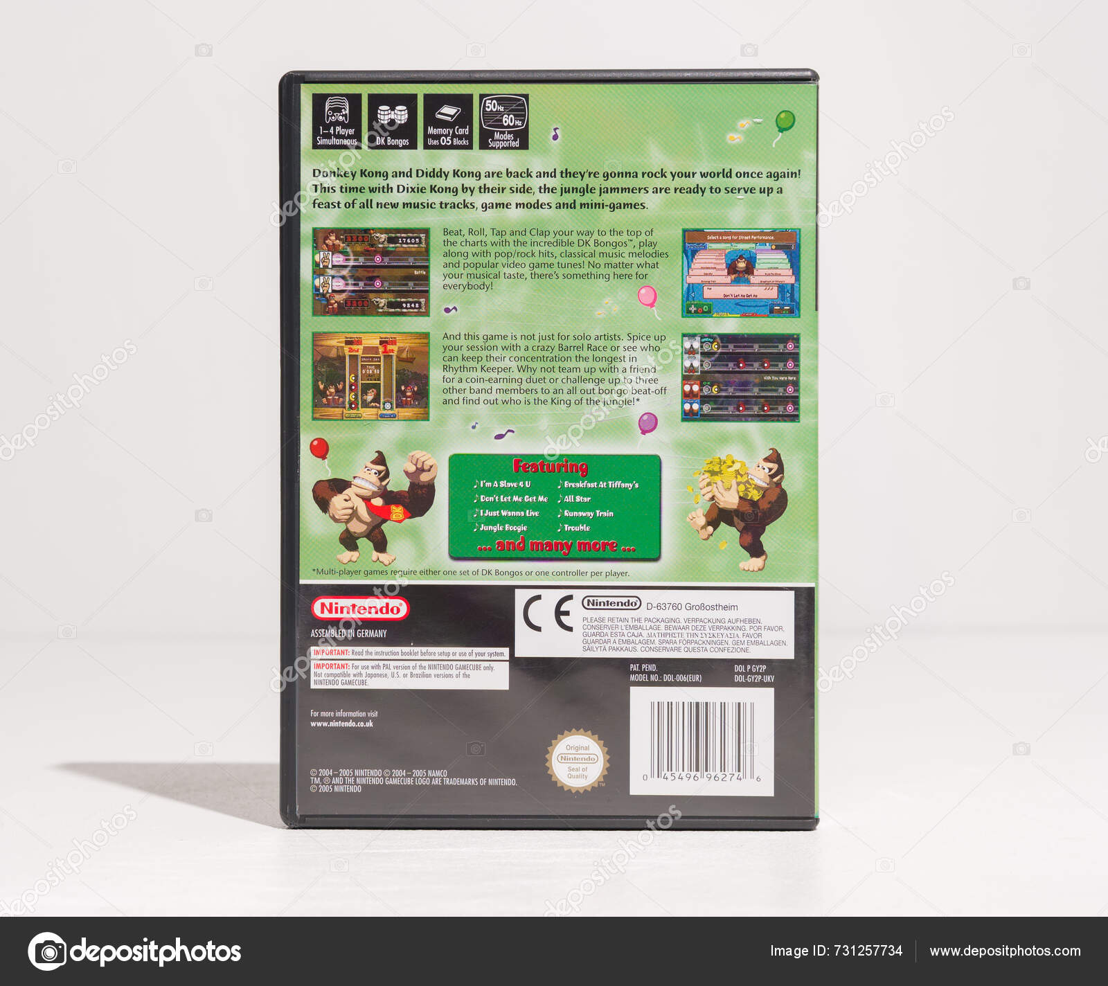 Kent 2024 Donkey Konga Nintendo Gamecube 2005 Mario Donkey Kong — Stock ...