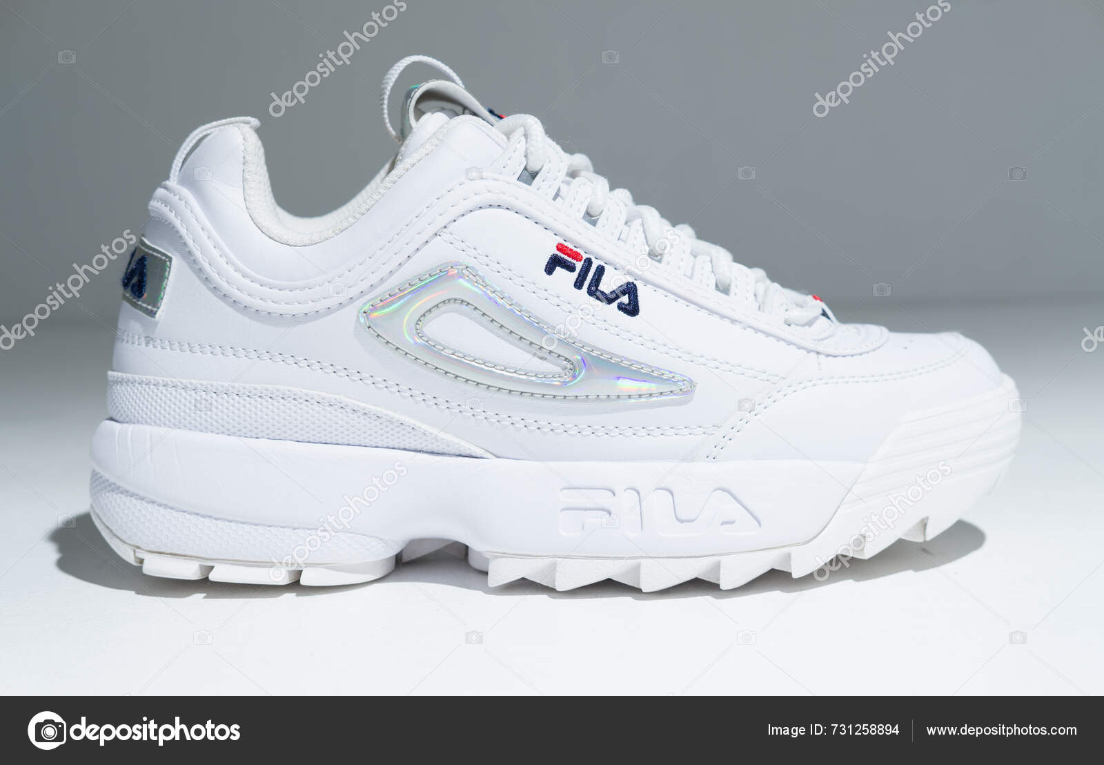 Kent 2024 Fila Disruptor White Rainbow Festival Summer Trainers Vintage — Stock Editorial Photo ...