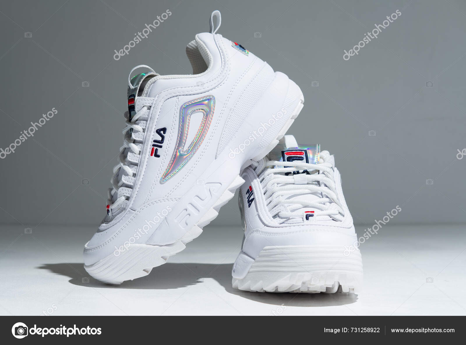 Kent 2024 Fila Disruptor White Rainbow Festival Summer Trainers Vintage — Stock Editorial Photo ...