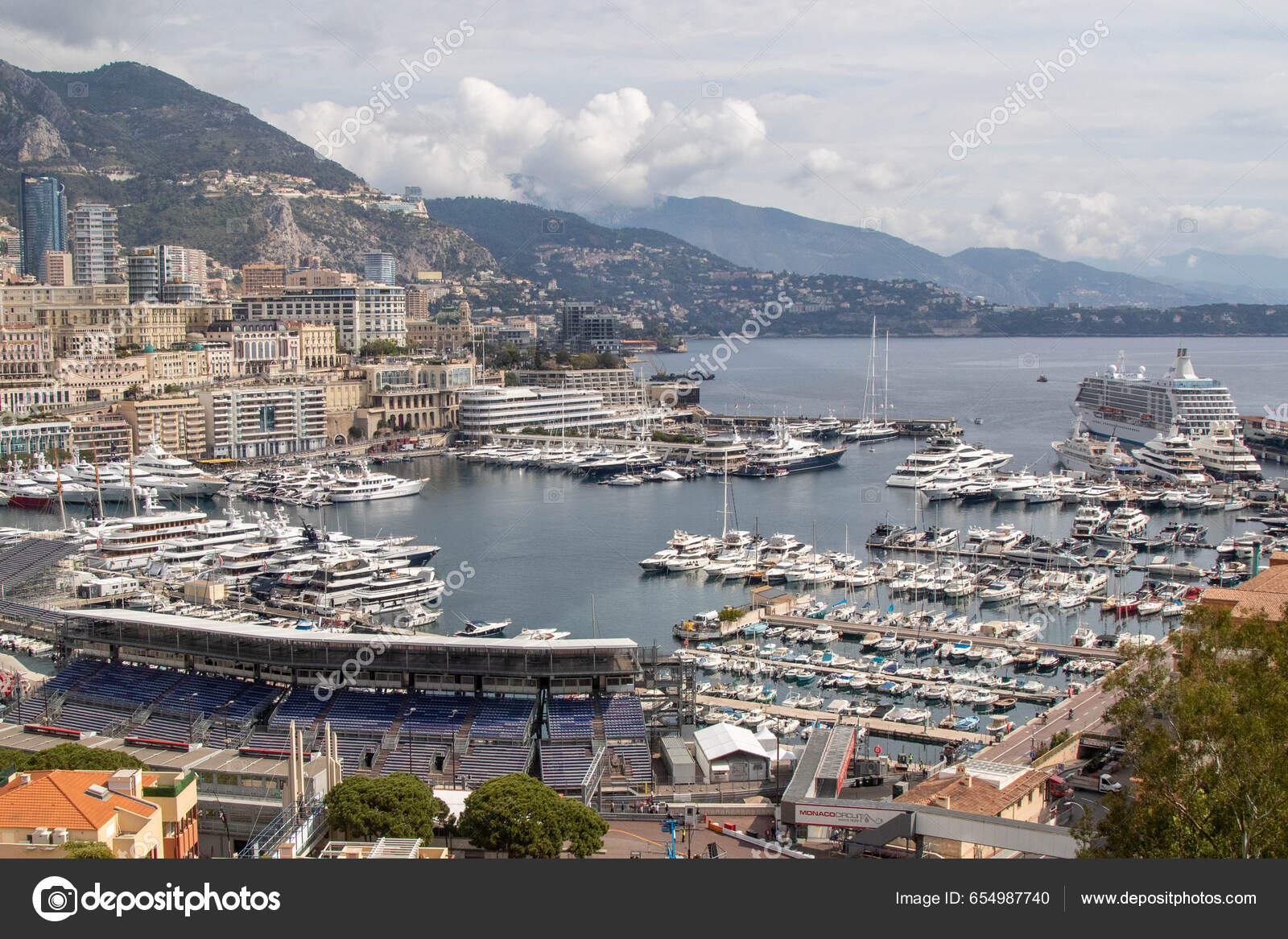 Condamine Monaco April 21St 2023 View Port Hercules Main Port — Stock ...