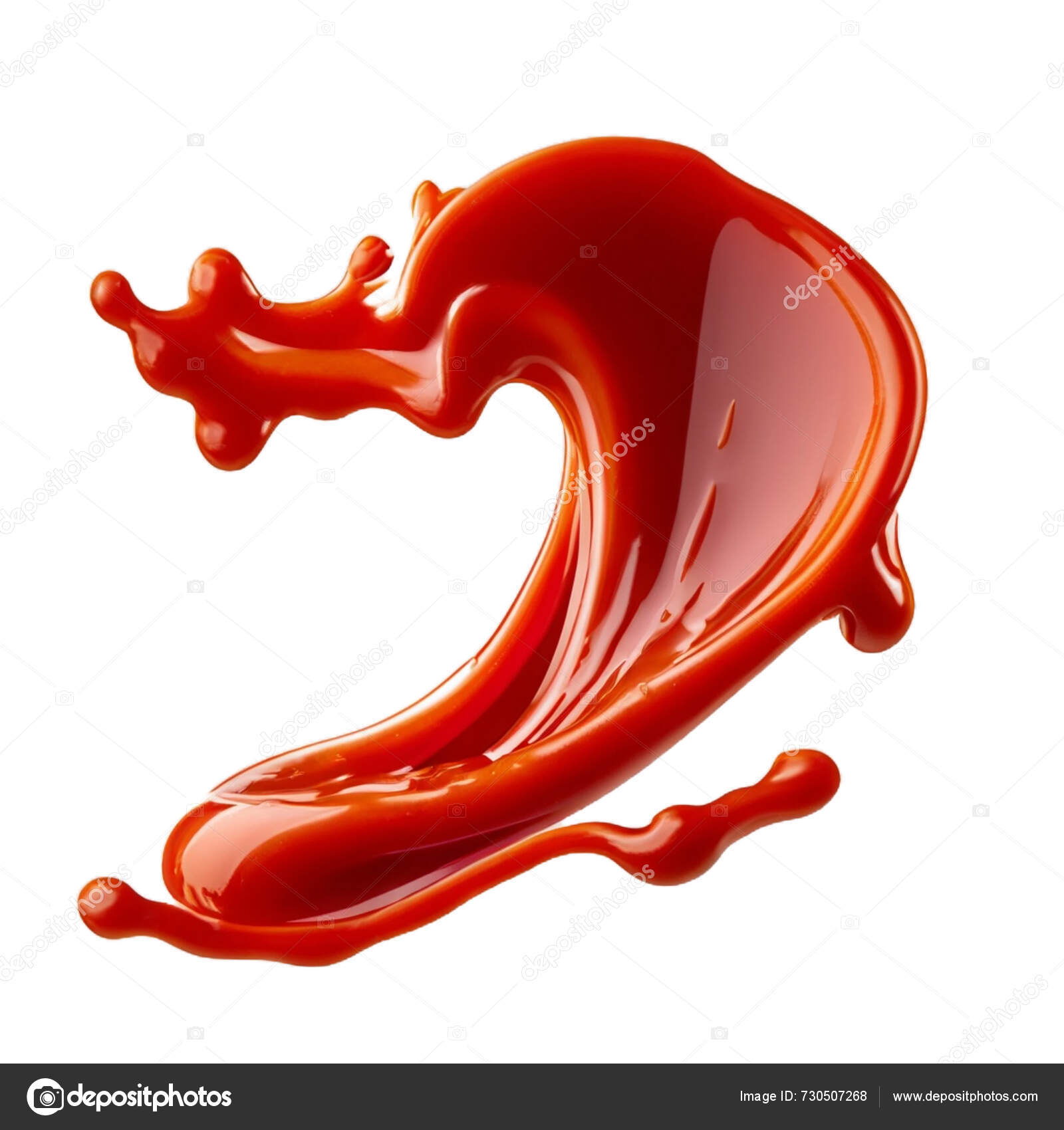 Splash Red Thick Liquid Illustration Rendering Png Image Red Ketchup ...