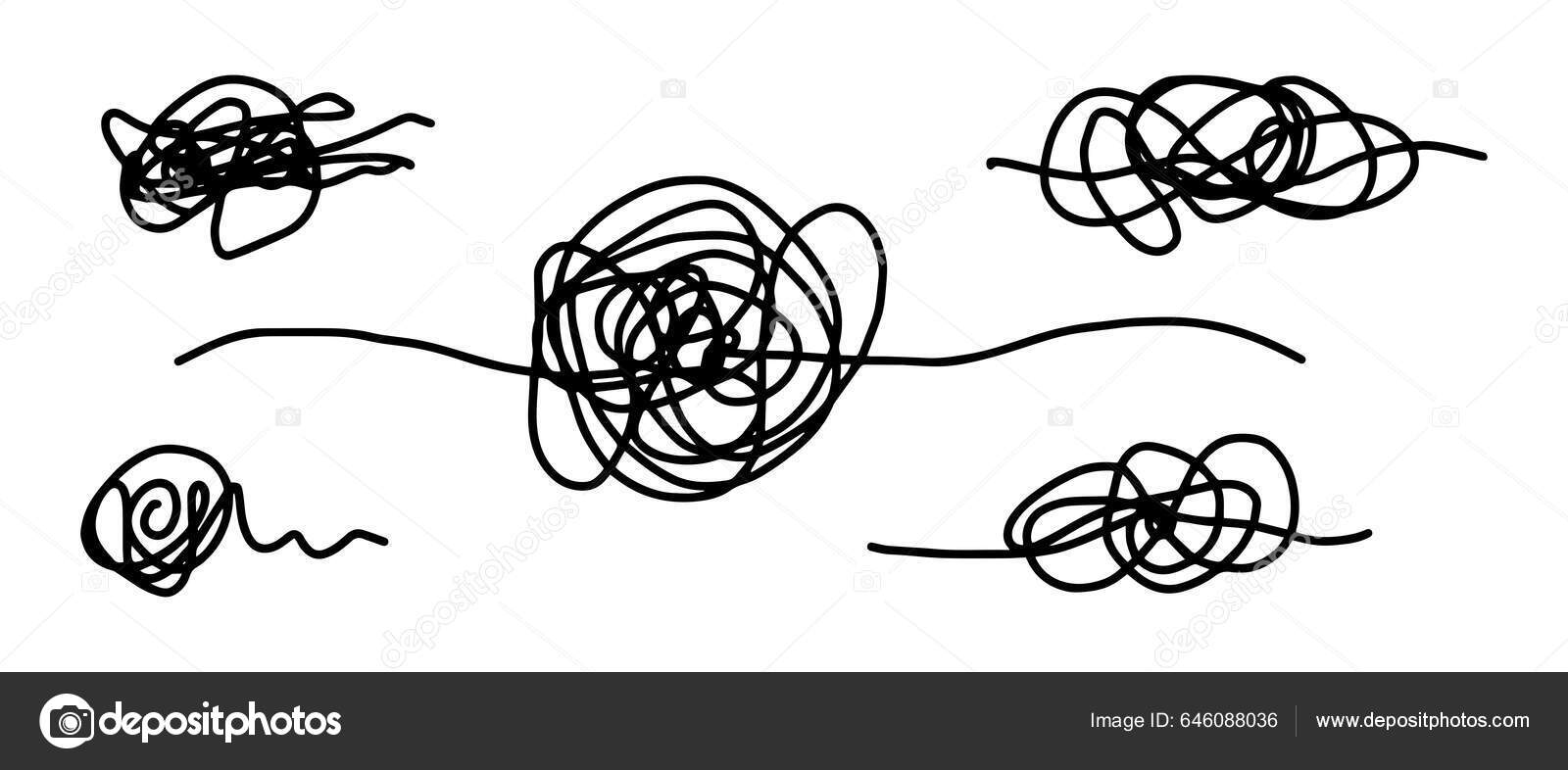Hand Drawn Tangle Scrawl Sketch Abstract Scribble Vector Illustration ... Hand Drawn Tangle Scrawl Sketch Abstract Scribble Vector Illustration ...