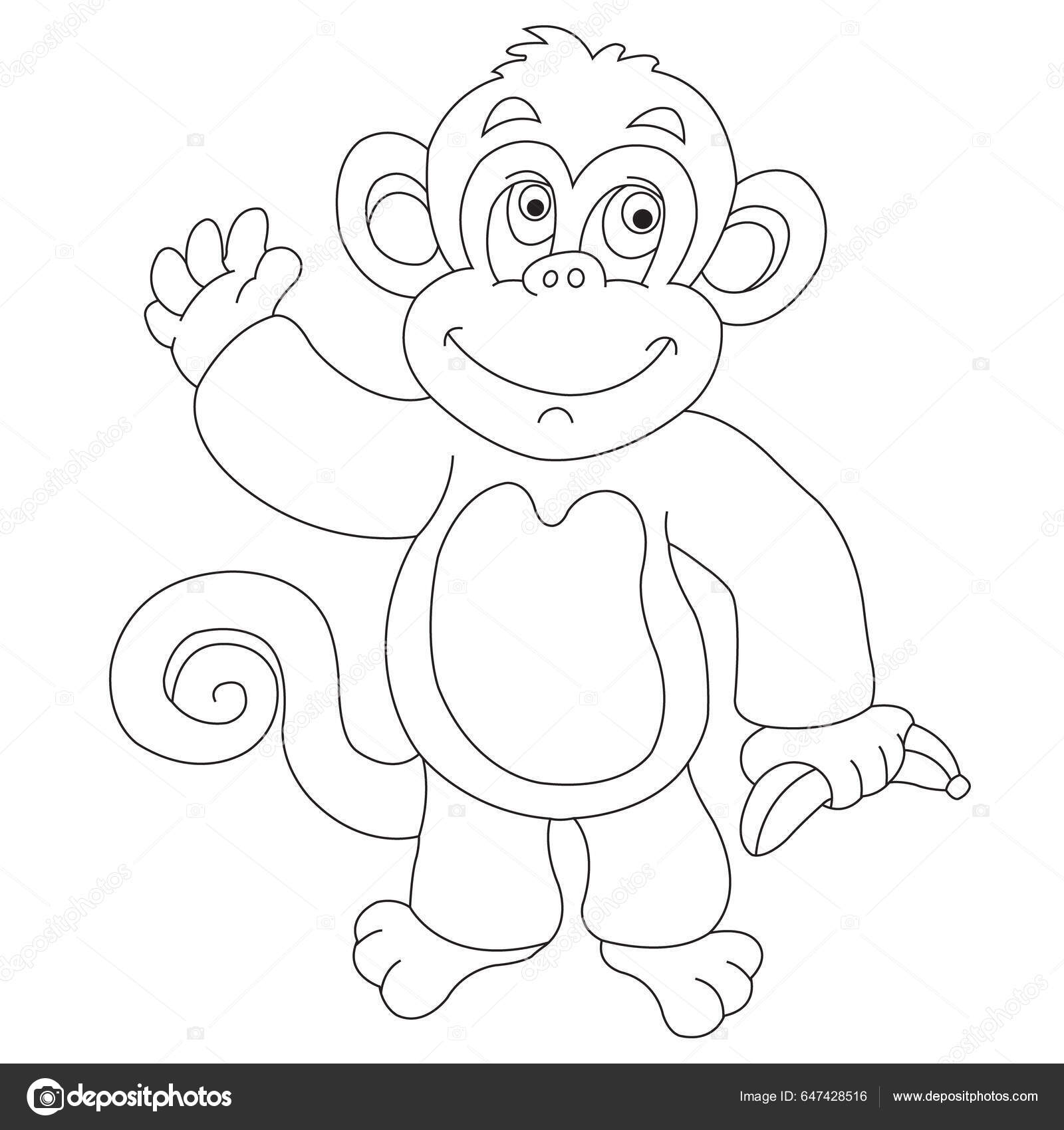 Dibujo De Mono Para Niños 7 Ideas De Monos | Dibujos De Monos