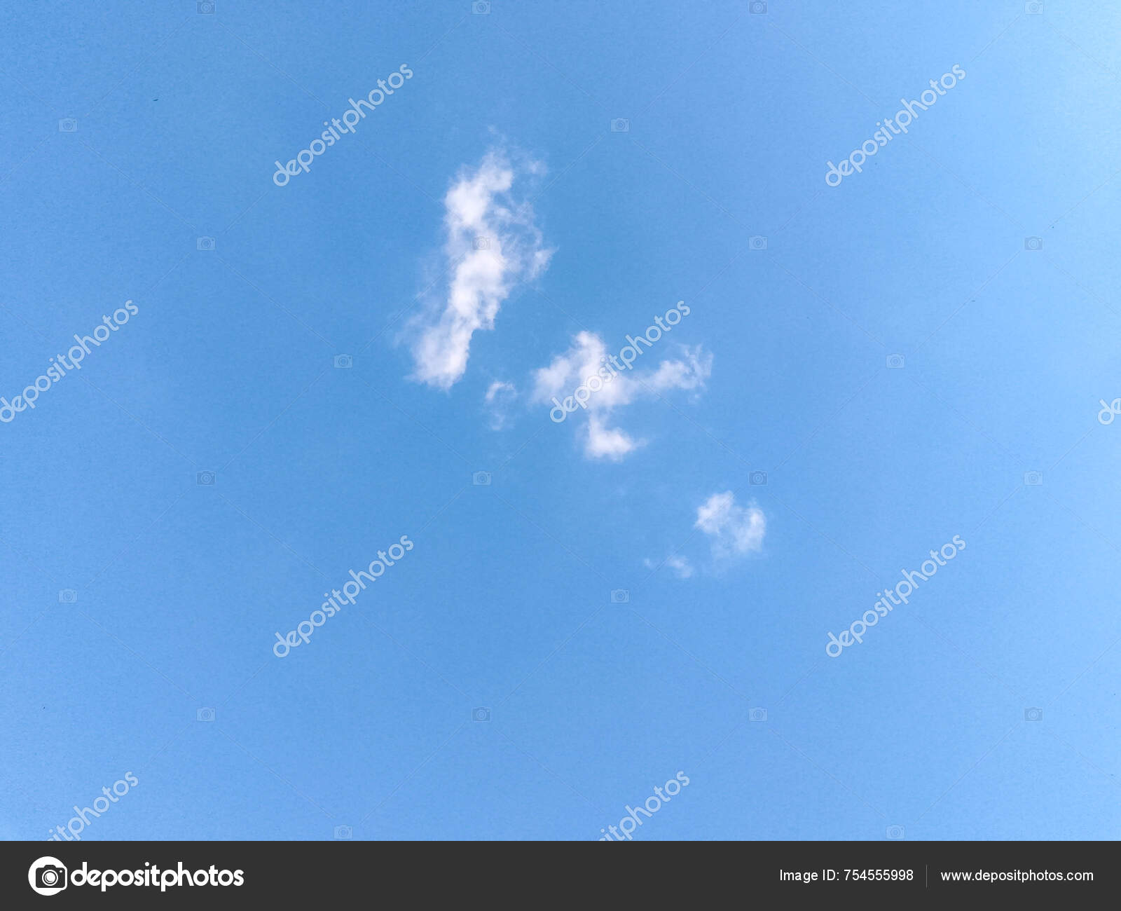 Clear Blue Sky One Cloud — Stock Photo © mumar910 #754555998