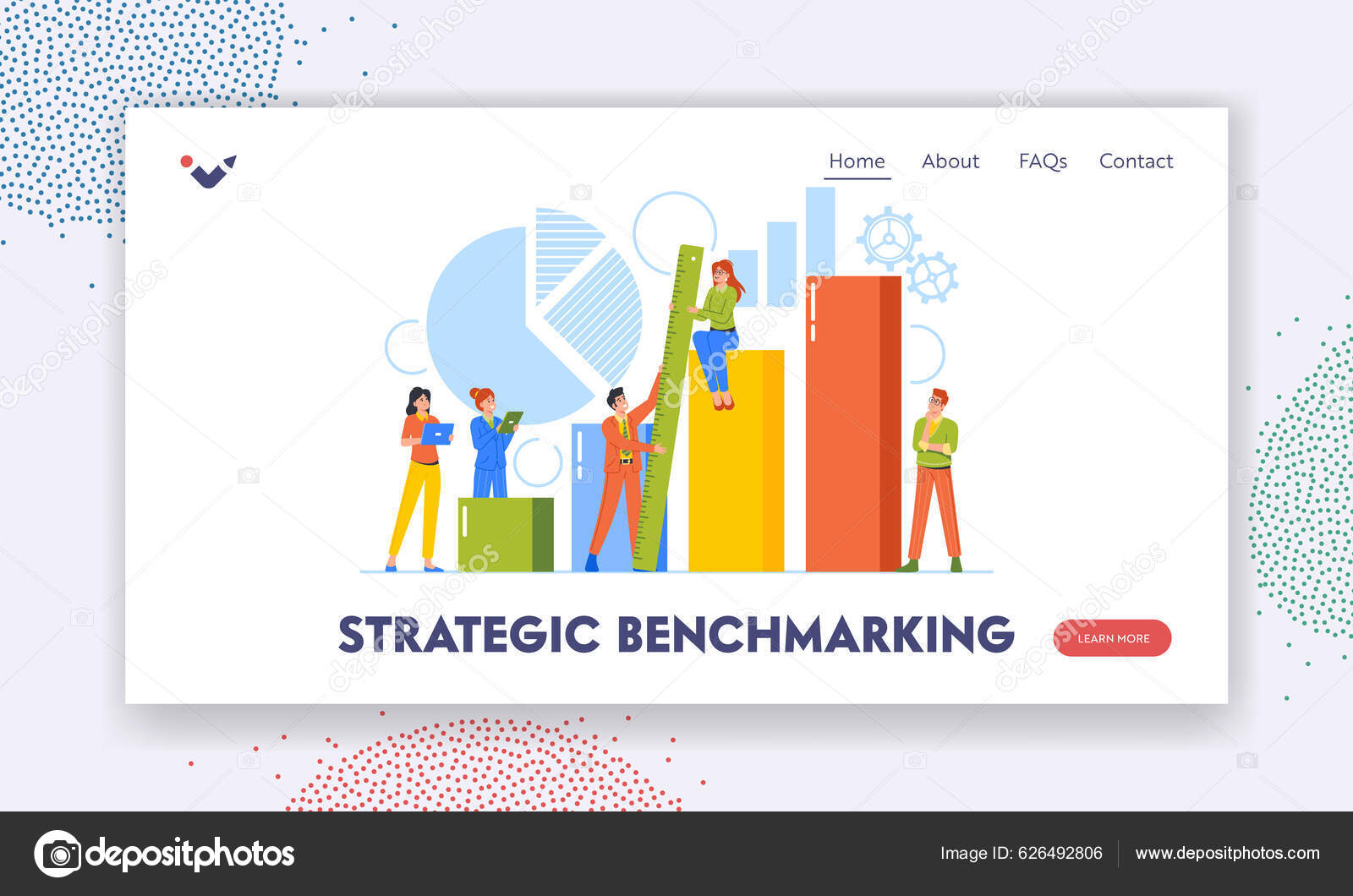 Plantilla Landing Page Benchmarking Estratégico Concepto Desarrollo ...
