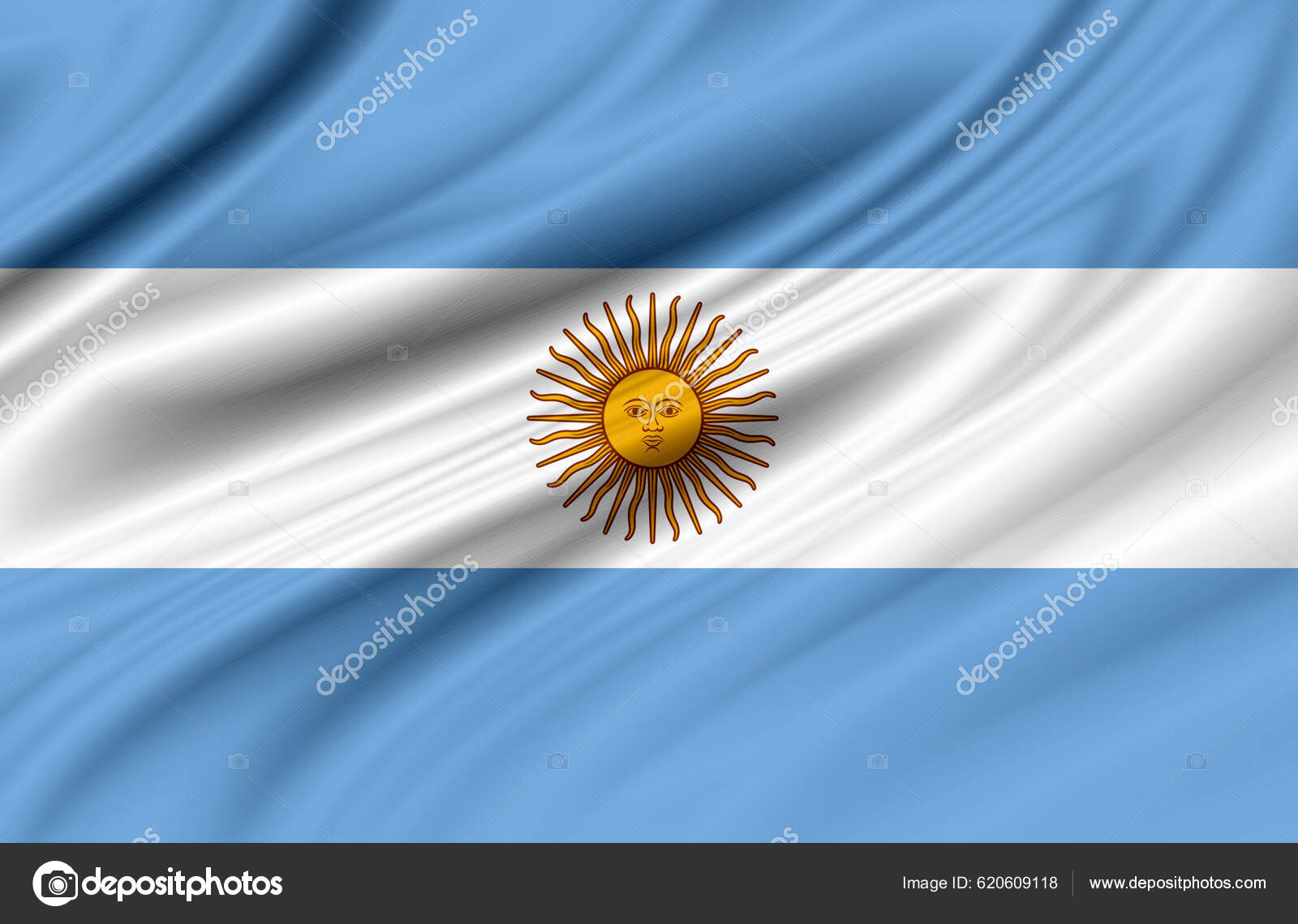 Argentinian Flag Waving