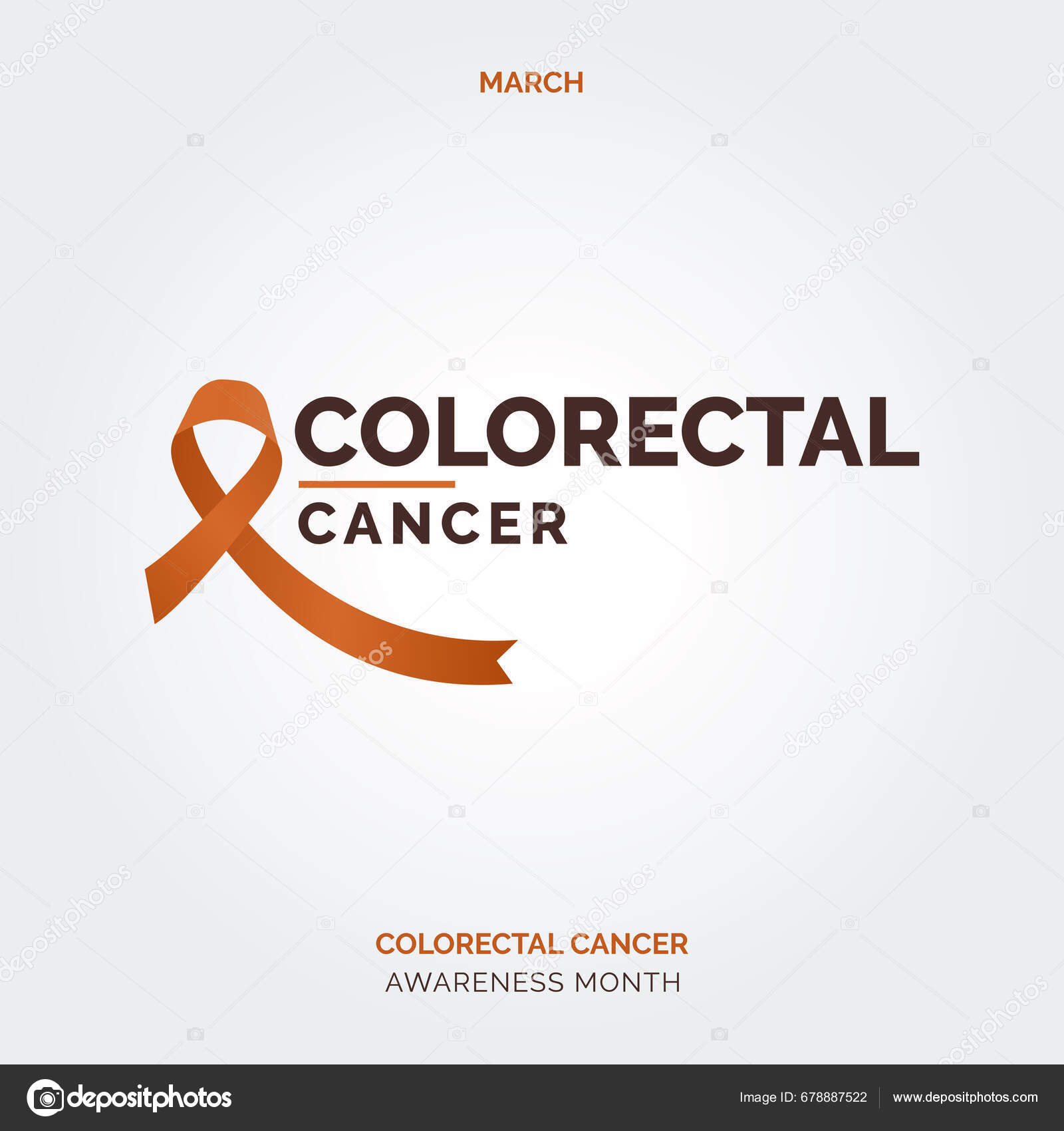 Triumph Colorectal Cancer Awareness Posters Stock Vector By ©ibrandify