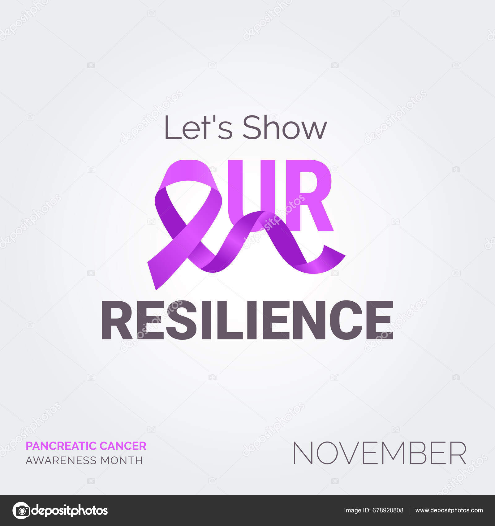 Create Awareness Inspire Change Pancreatic Health Stock Vector by ...