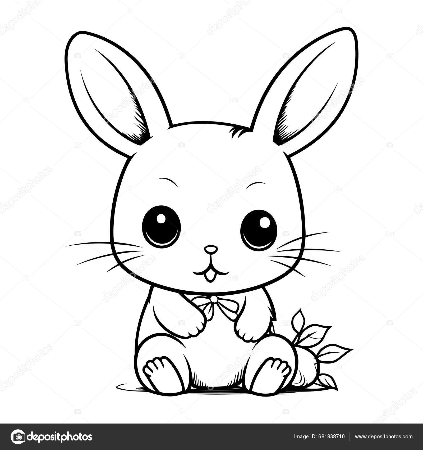 Cartoon Rabbit Drawing