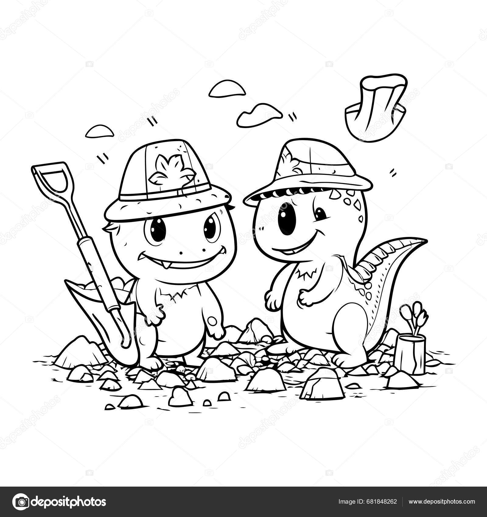 Dig Shovel Coloring Page