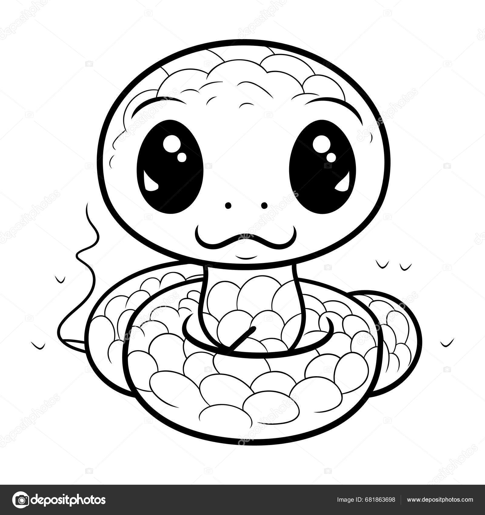 Coloring Mewarnai Ular Snakes Belajar Repteis Animais Serpientes Anak ...