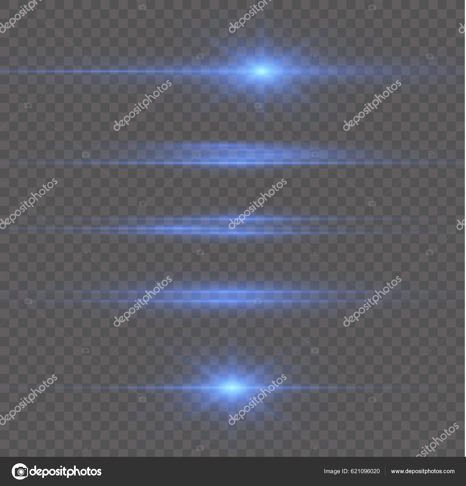 Horizontal Beams Light Beautiful Light Reflections Glowing Stripes ...