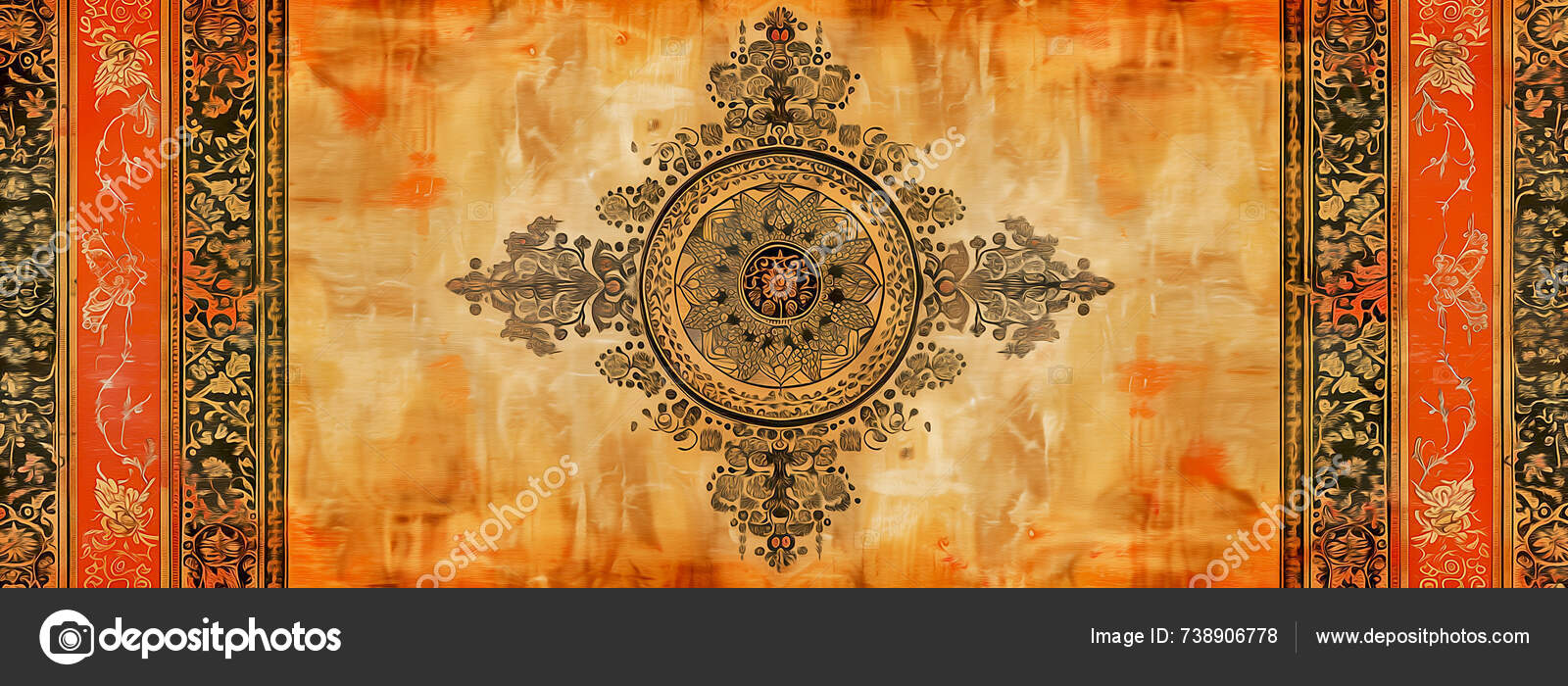 Beautiful Wooden Background Middle Eastern Style — Stock Photo ...
