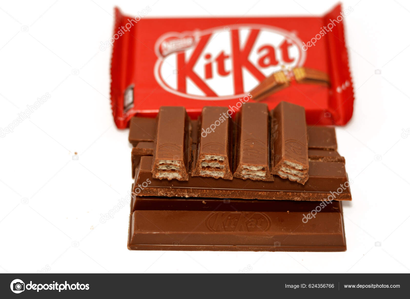 Cairo Egypt November 2022 Kitkat Chocolate Covered Wafer Bar Confection ...