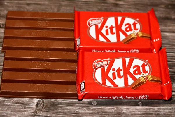 Cairo Egypt December 2023 Kitkat Stick Ice Cream Vegetable Fat — Stock ...