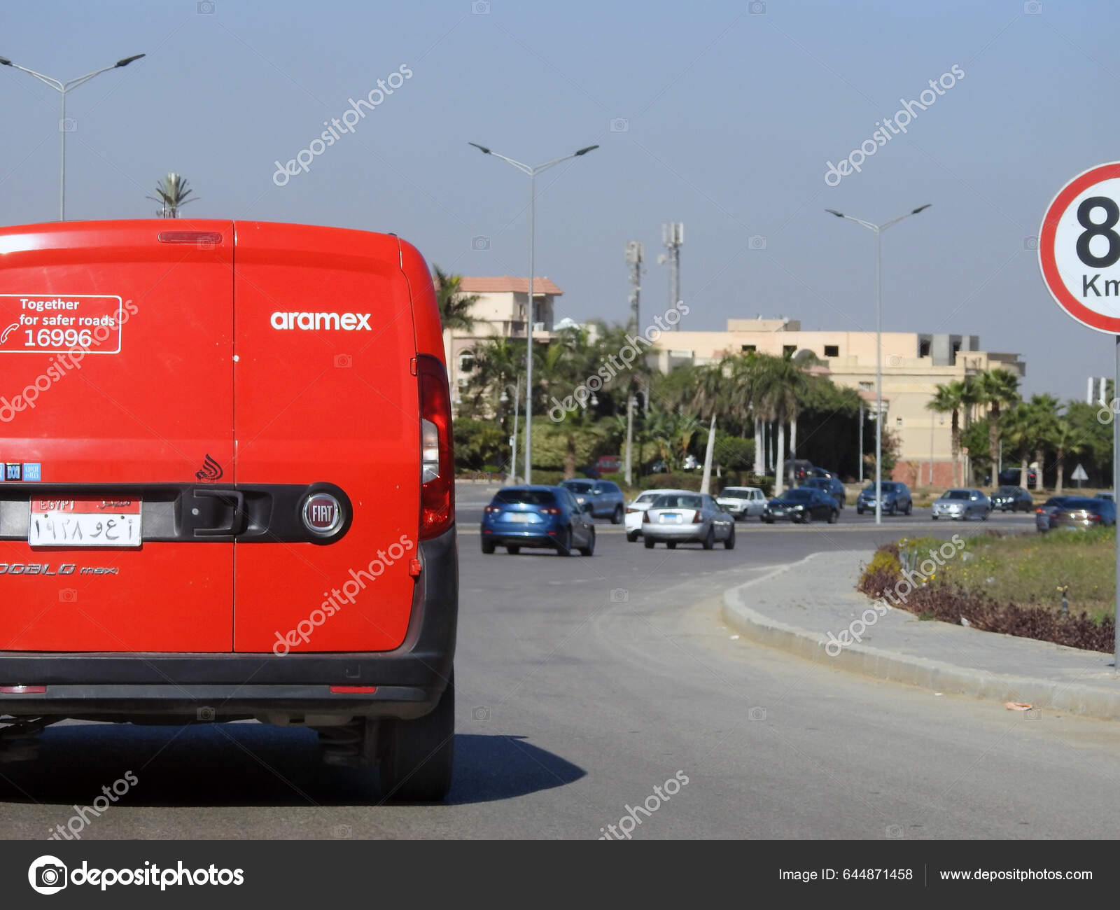Cairo Egypt March 2023 Aramex Vehicle Shipment Delivery Aramex ...