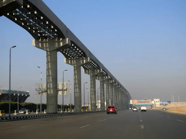 Cairo Egypt November 2023 Egypt Monorail Its Track Front One – Stock ...