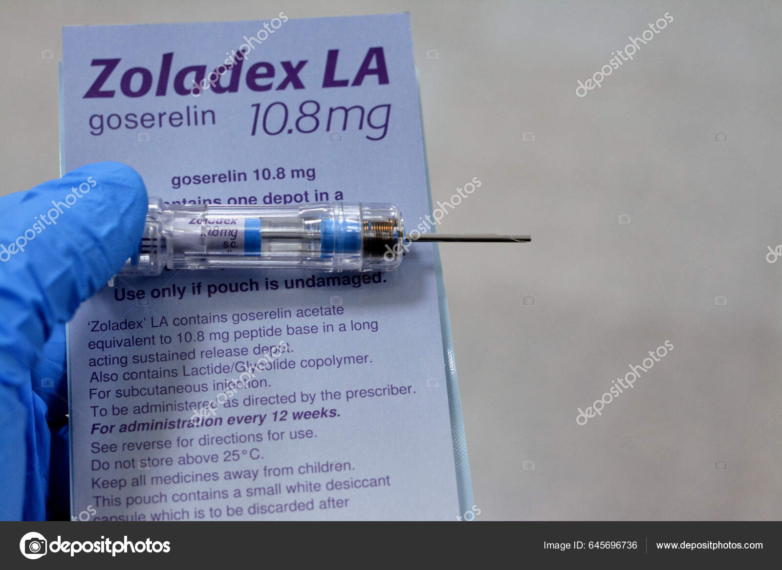 Cairo Egipto Marzo 2023 Zoladex 8Mg Implante Acetato Goserelina ...