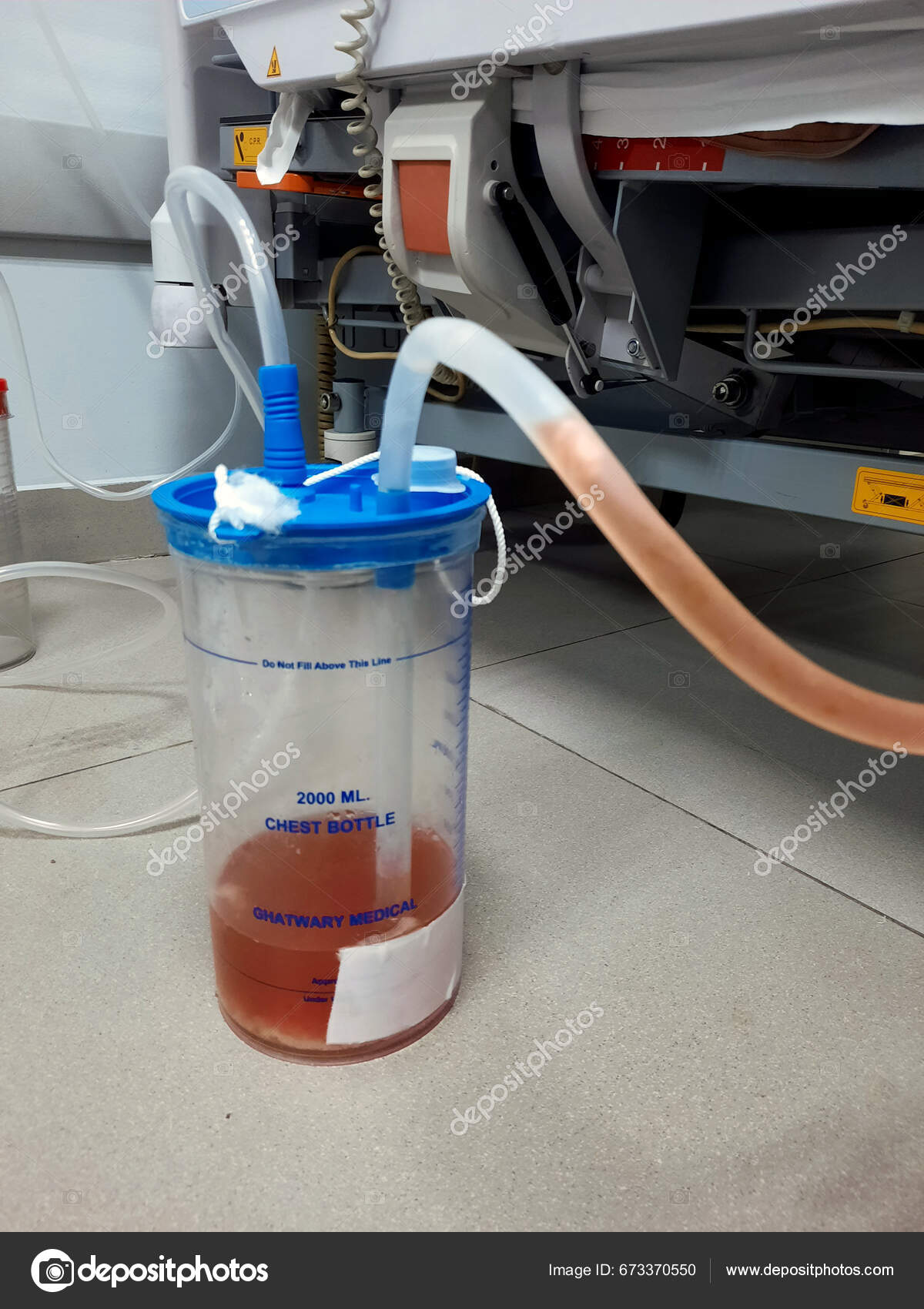 Cairo Egypt August 2023 Ghatwary Medical Chest Bottle 2000Ml Drainage ...