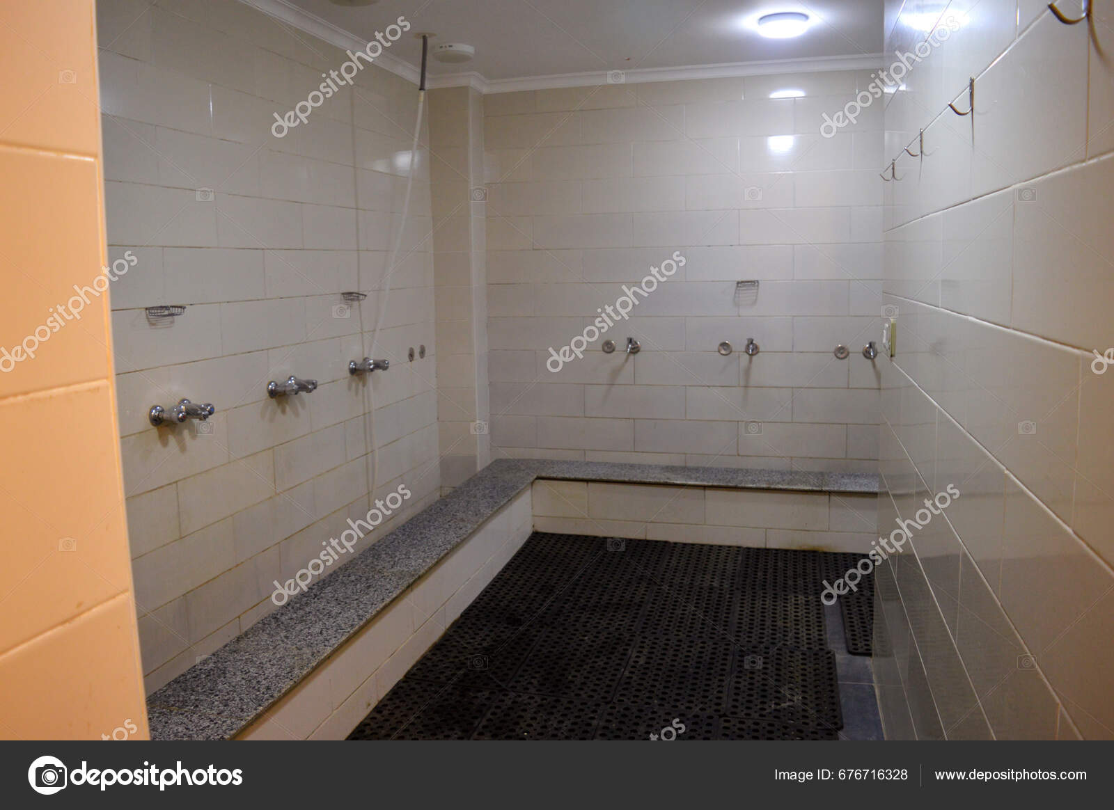 Ablution Area Mosque Wudu Ablution Islamic Procedure Cleansing Parts ...