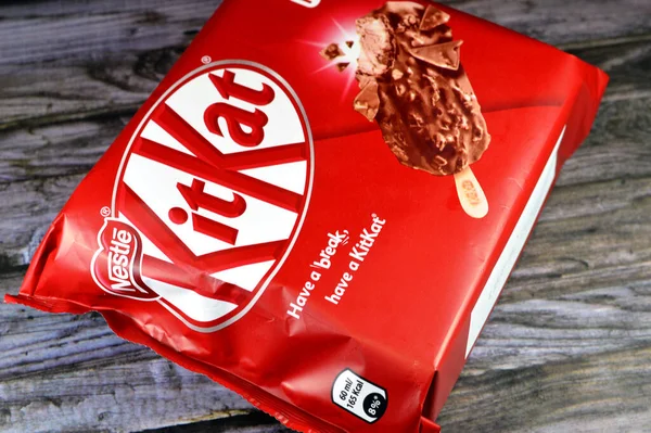 Cairo Egypt December 2023 Kitkat Stick Ice Cream Vegetable Fat — Stock ...