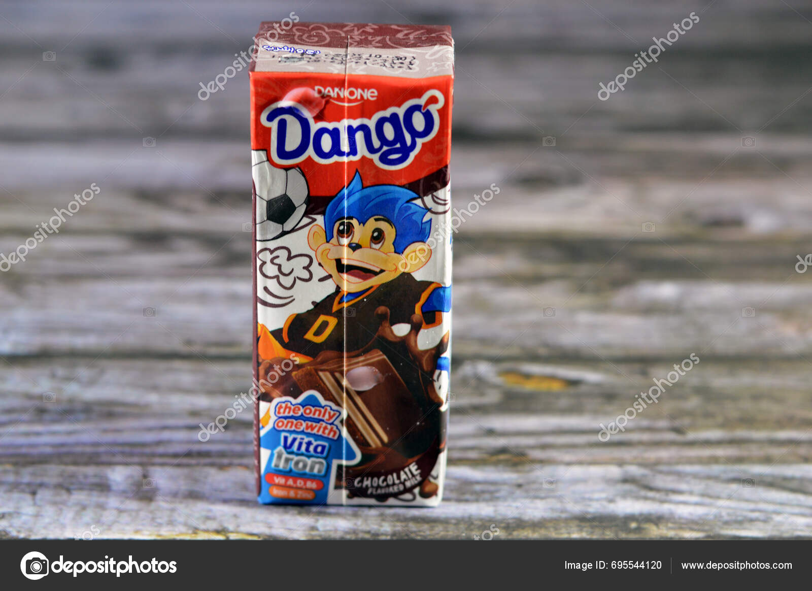 Cairo Egypt January 2024 Danone Dango Chocolate Milk Type Flavoured ...