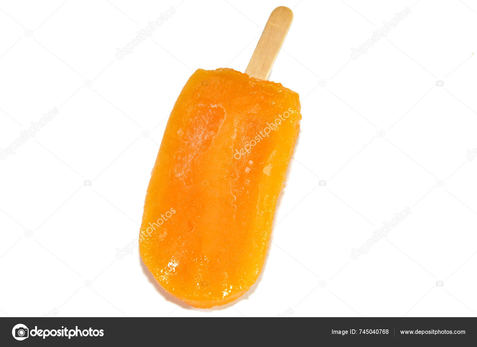 Mango Ice Cream Bar Made Real Fruits Ice Cream Bar — Stock Photo ...