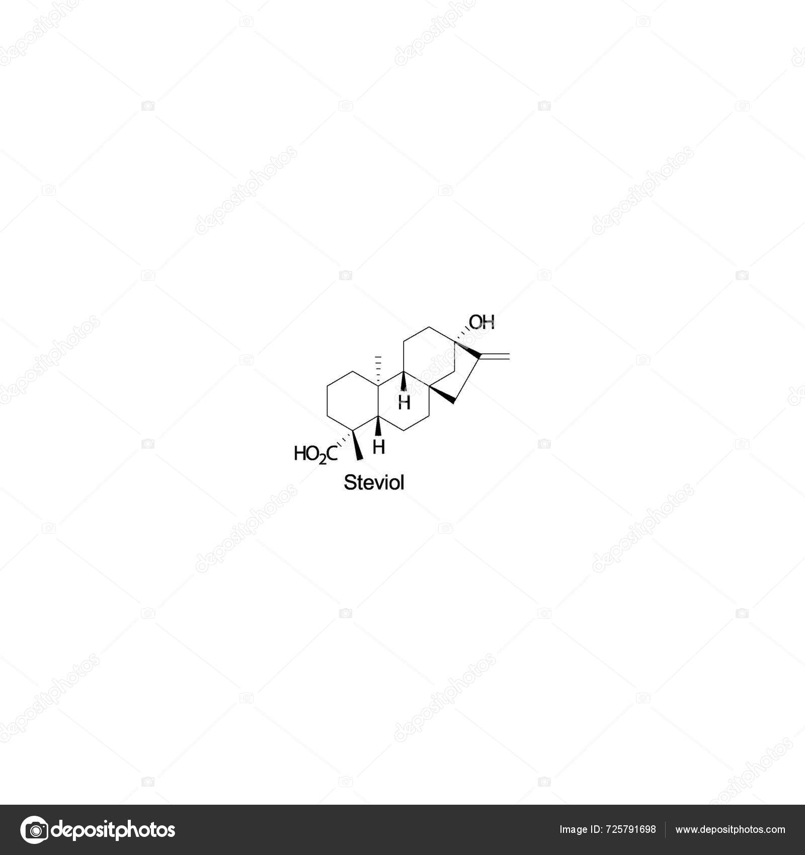 Steviol 배경에 Sesquiterpene 과학적인 스톡 벡터 - ©basstock 725791698