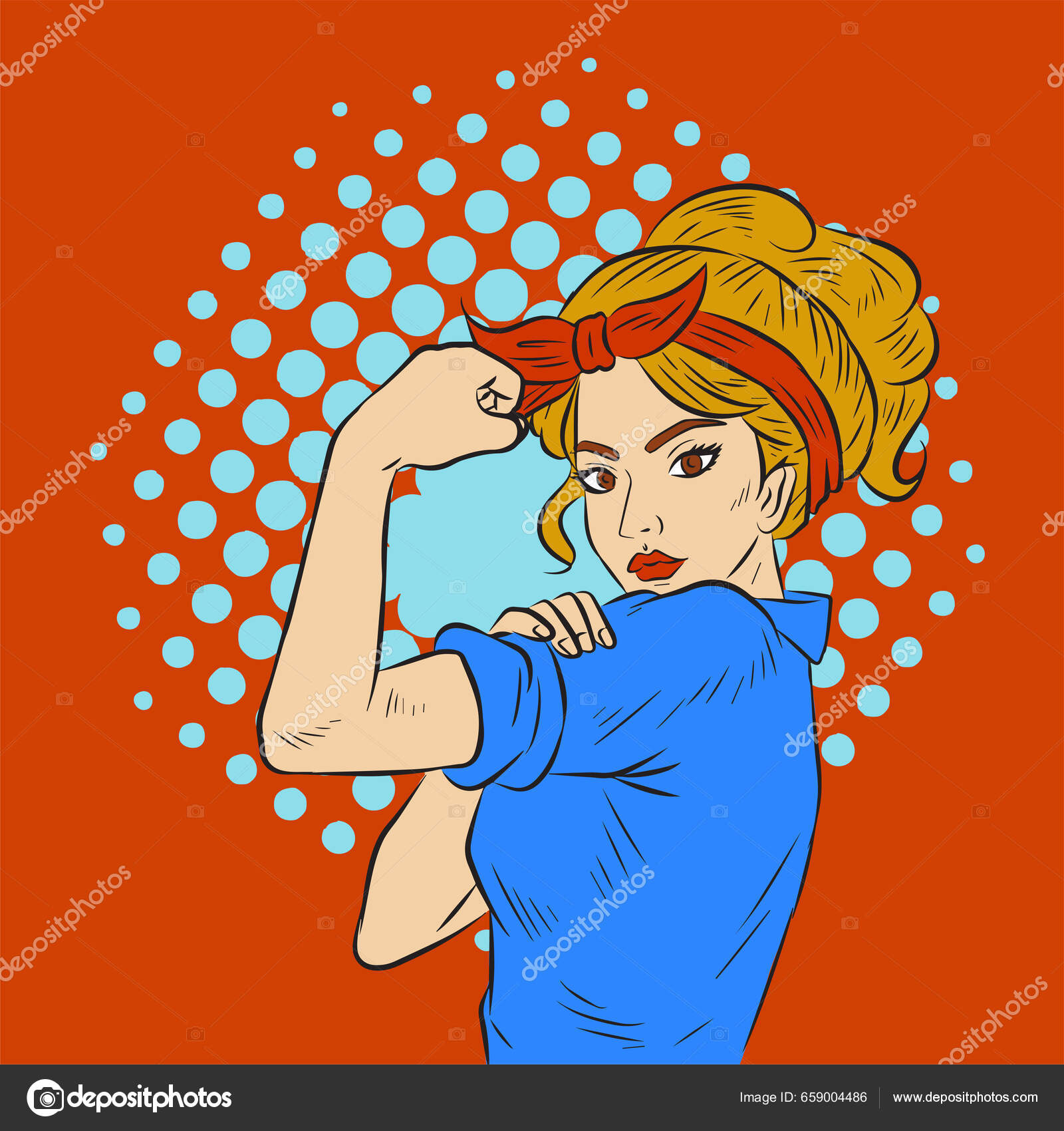 Woman Muscle Arm Vector