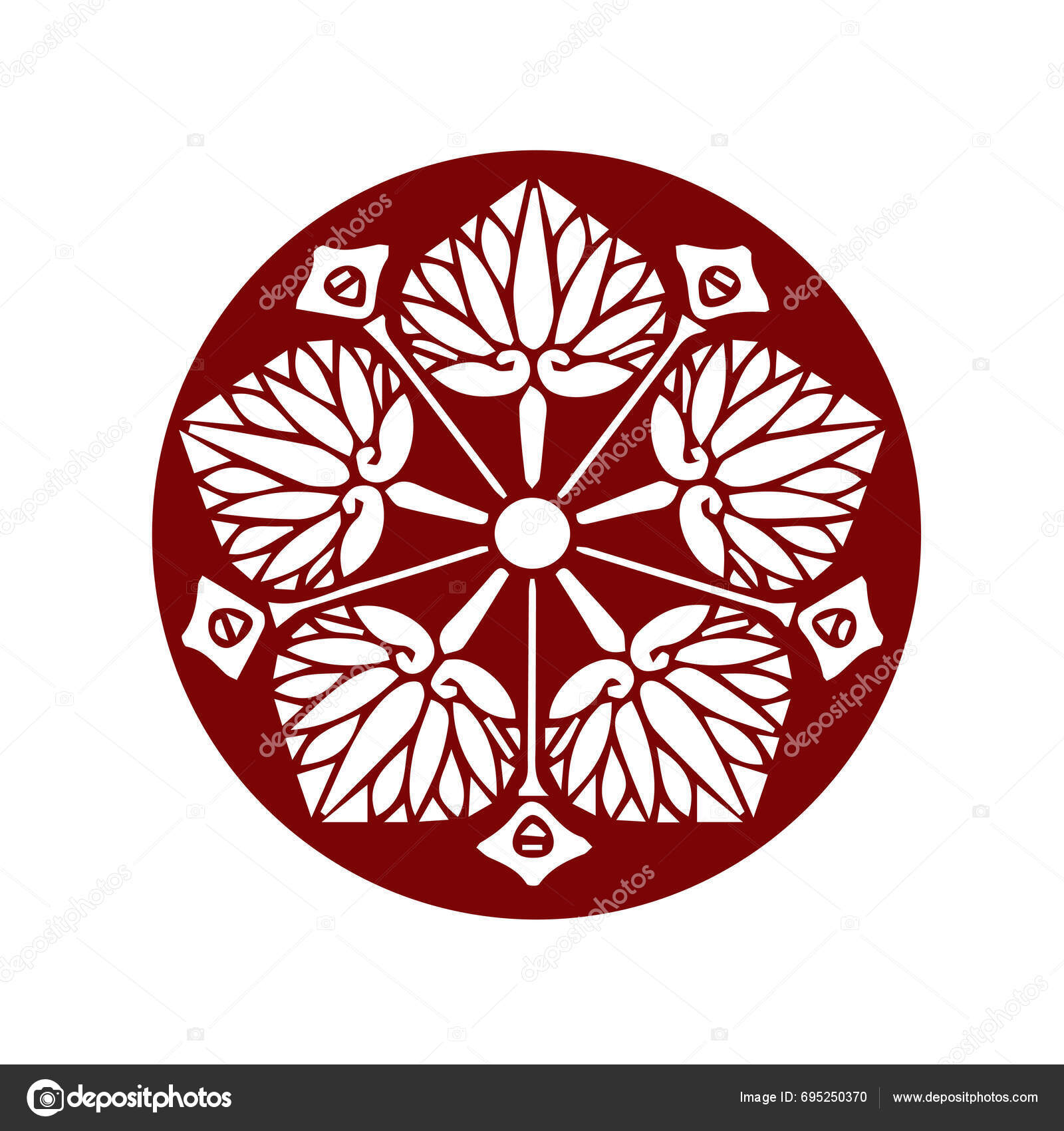 Japanese Clan Kamon Crest Symbol Japanese Ancient Family Stamp Symbol ...