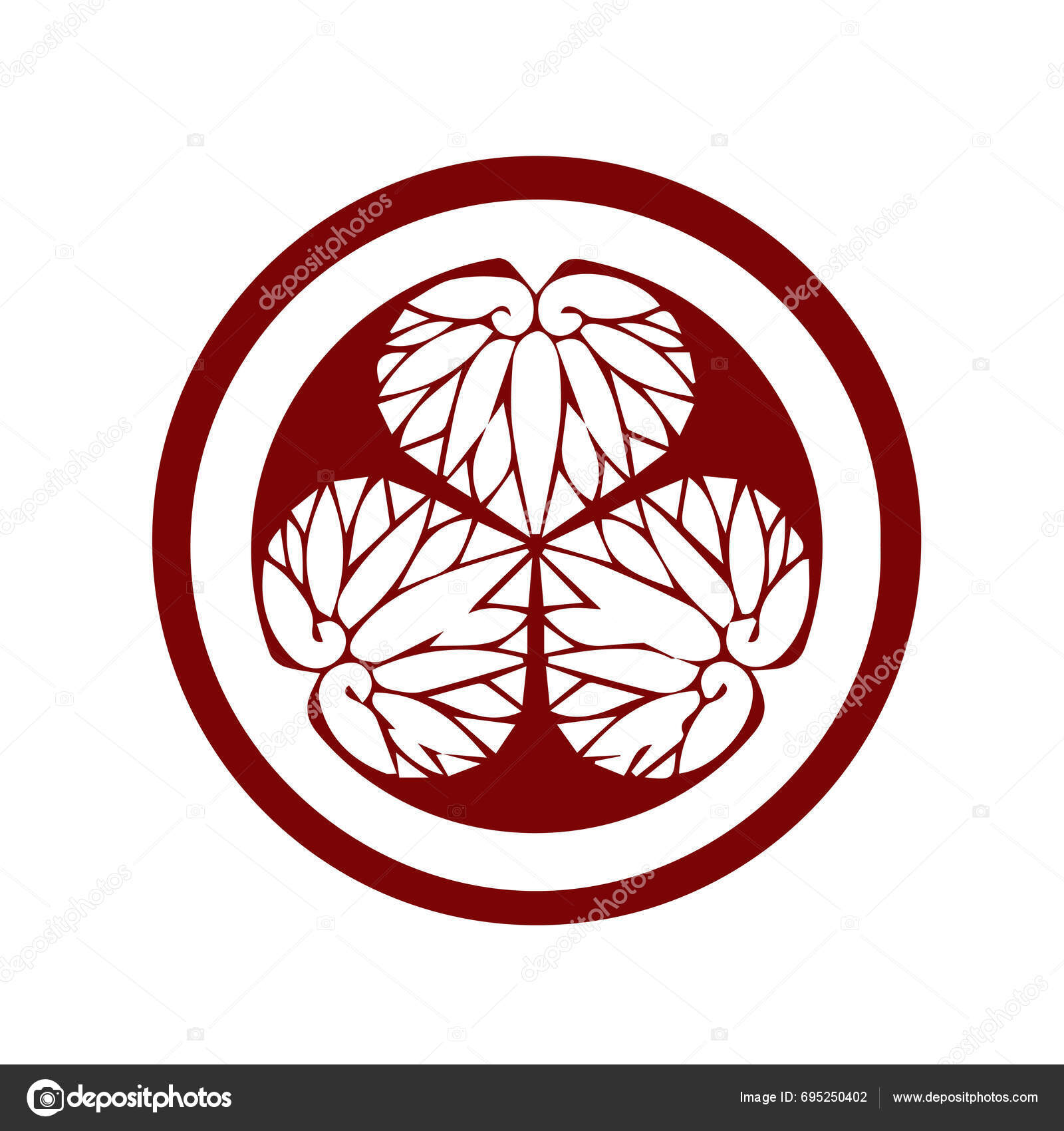 Japanese Clan Kamon Crest Symbol Japanese Ancient Family Stamp Symbol ...