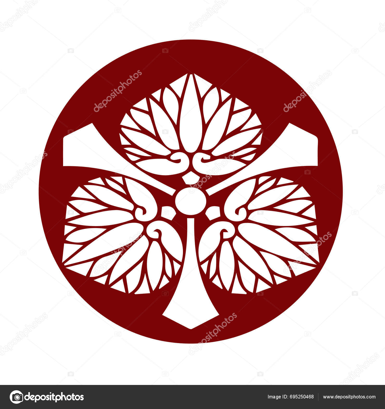 Japanese Clan Kamon Crest Symbol Japanese Ancient Family Stamp Symbol ...