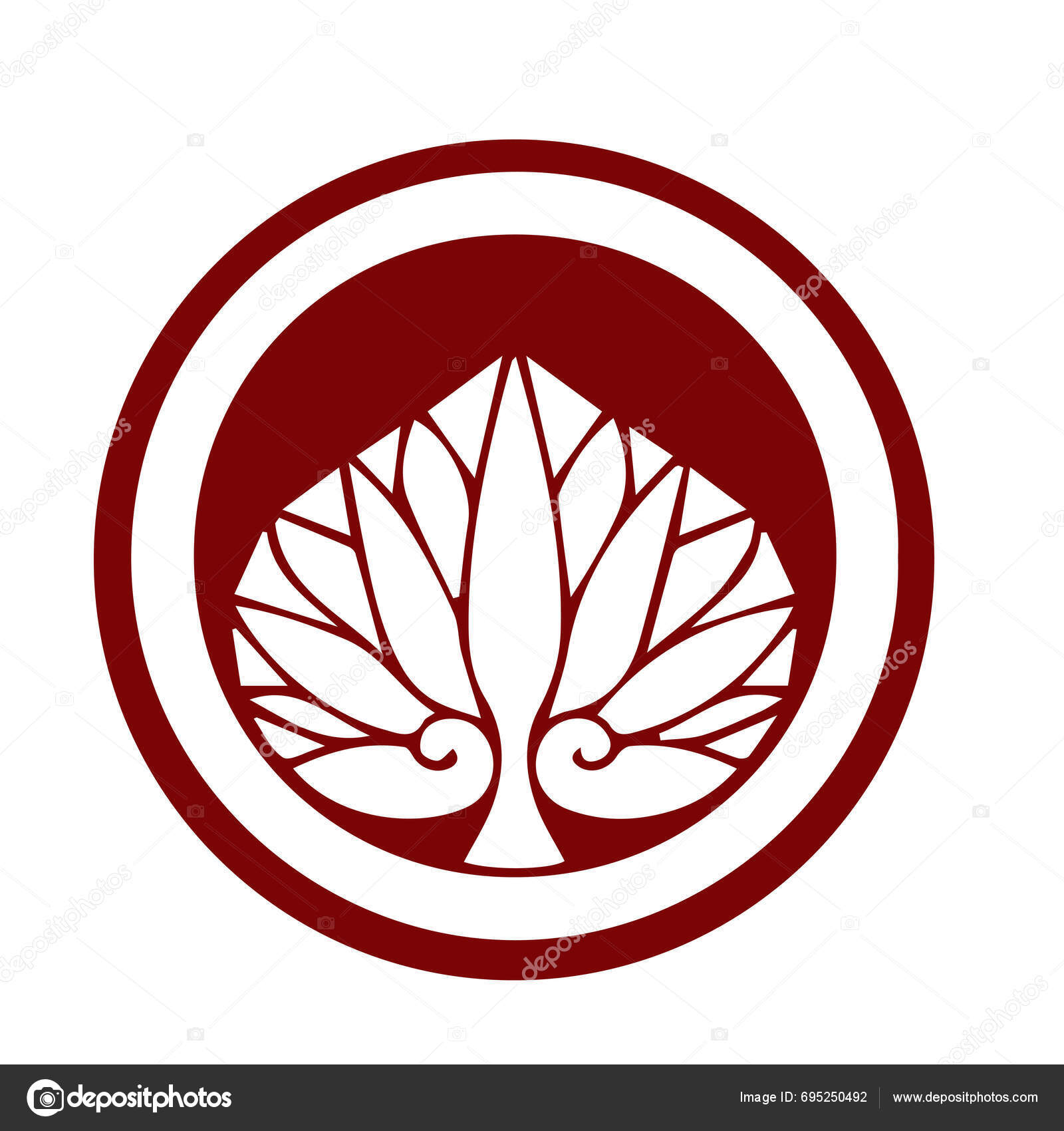 Japanese Clan Kamon Crest Symbol Japanese Ancient Family Stamp Symbol ...