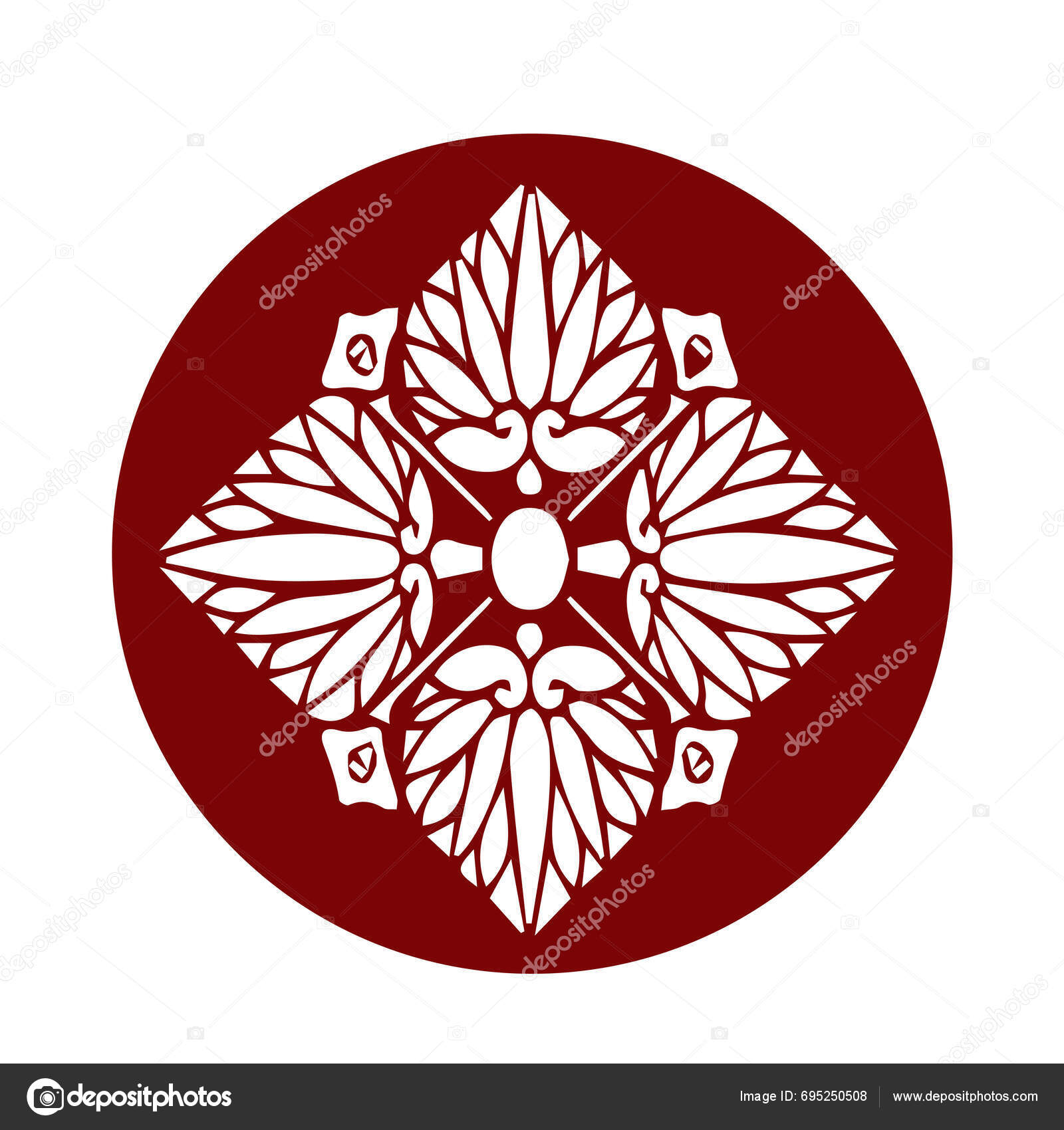 Japanese Clan Kamon Crest Symbol Japanese Ancient Family Stamp Symbol ...