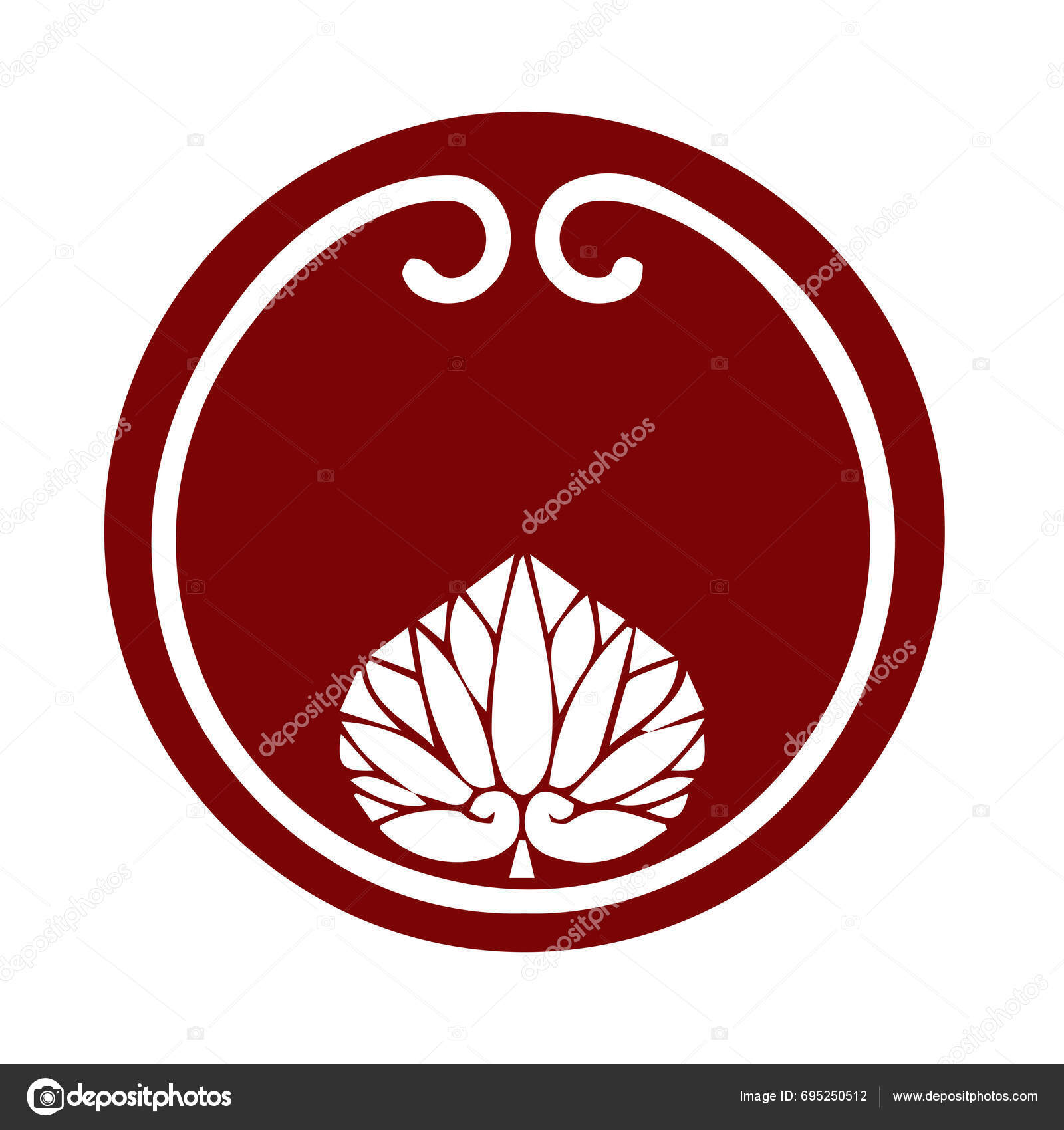 Japanese Clan Kamon Crest Symbol Japanese Ancient Family Stamp Symbol ...